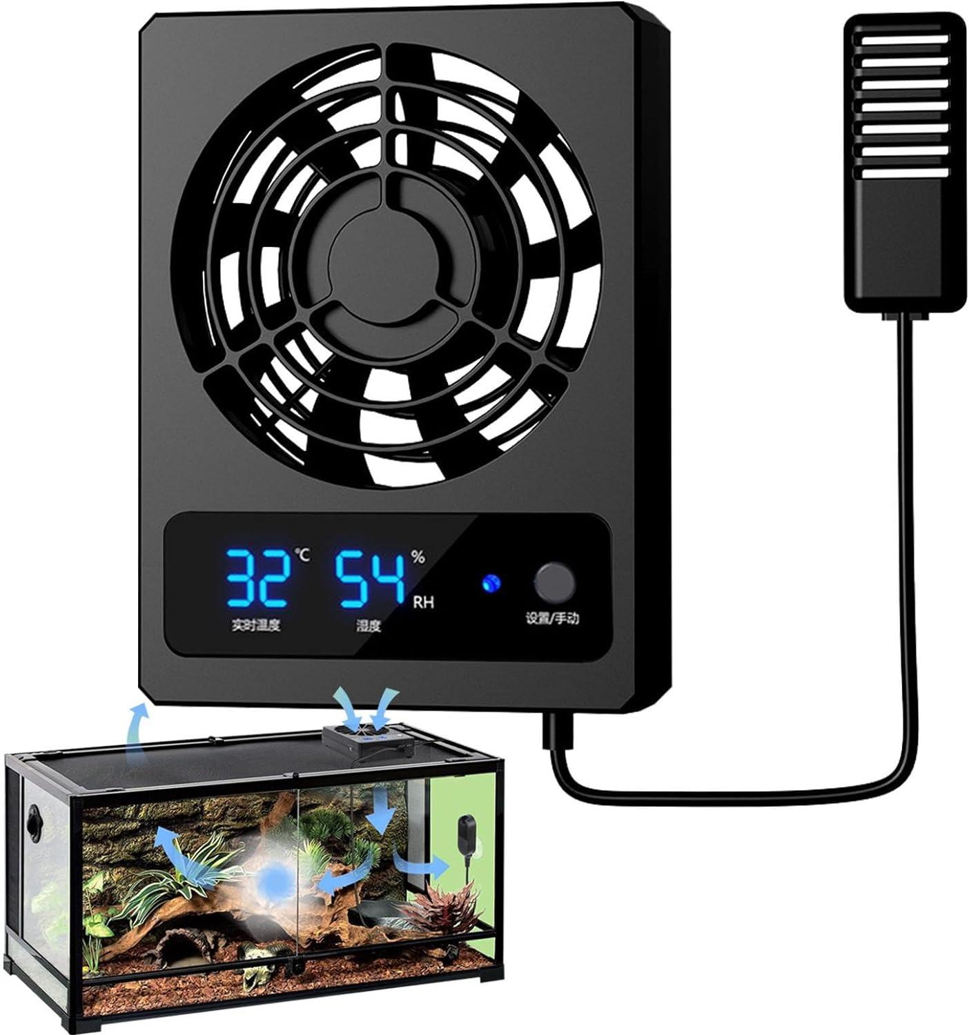 Ventilation Fan for Reptile Enclosure Smart Cooling Fan for Reptile ...