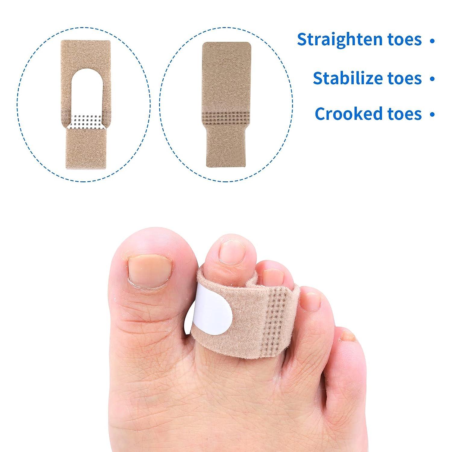 WLLHYF 10 PCS Fabric Finger Toe Wraps - Cushioned Bandages for Sprained ...