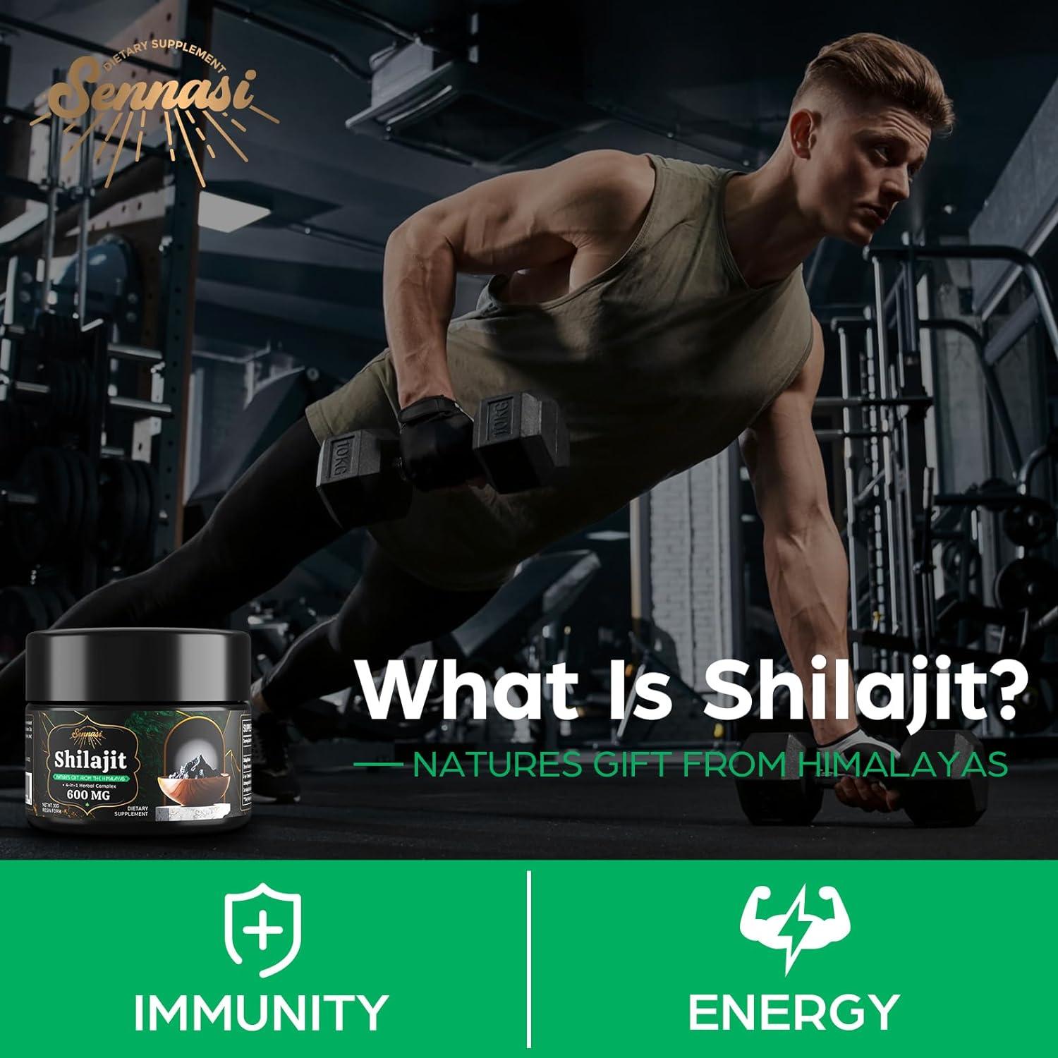 Organic Himalayan Shilajit Resin 30g - 600mg Pure Supplement with ...