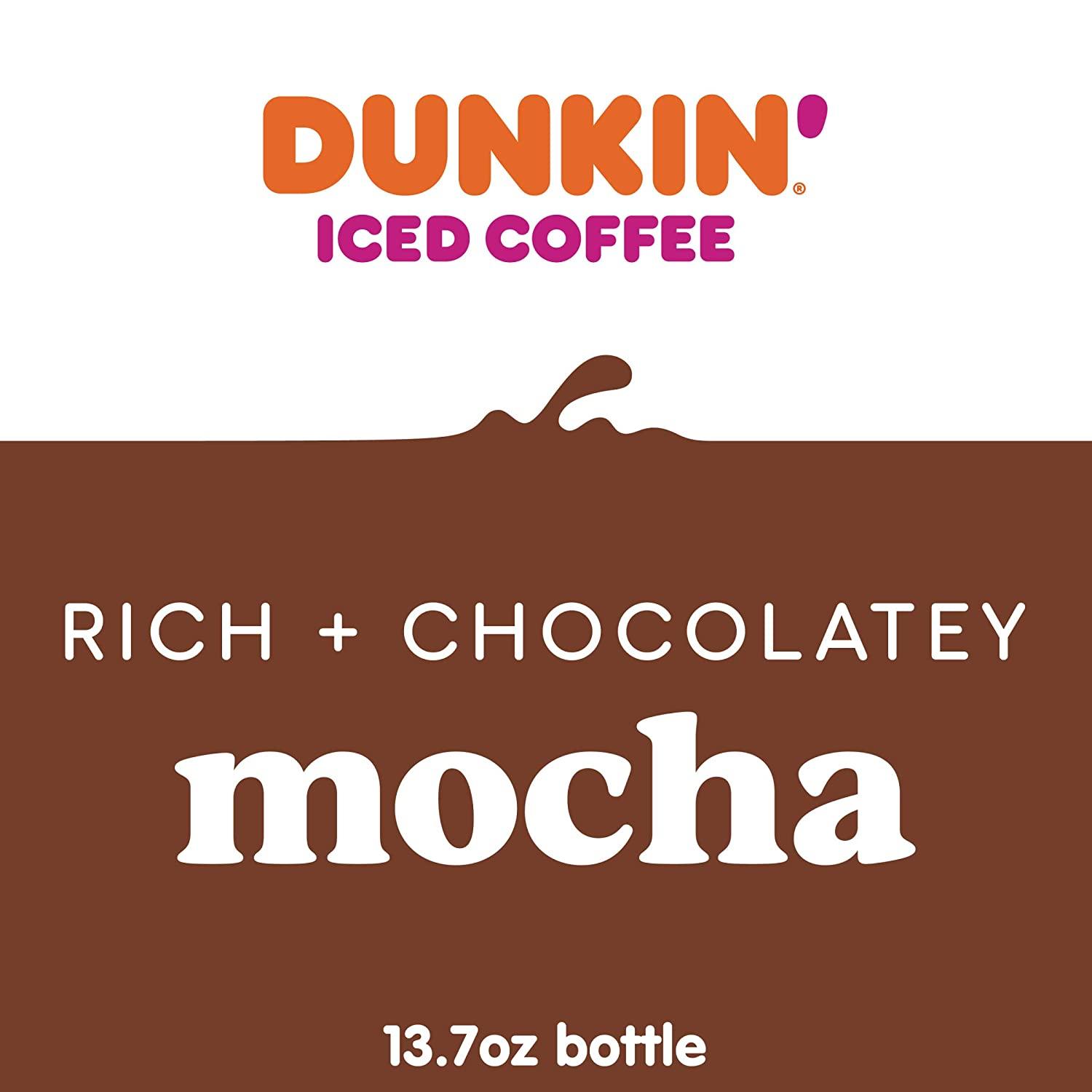 Dunkin Donuts Iced Coffee Mocha 13.7oz (Pack of 12) - Refreshing and Delicious | Buy Now with ...