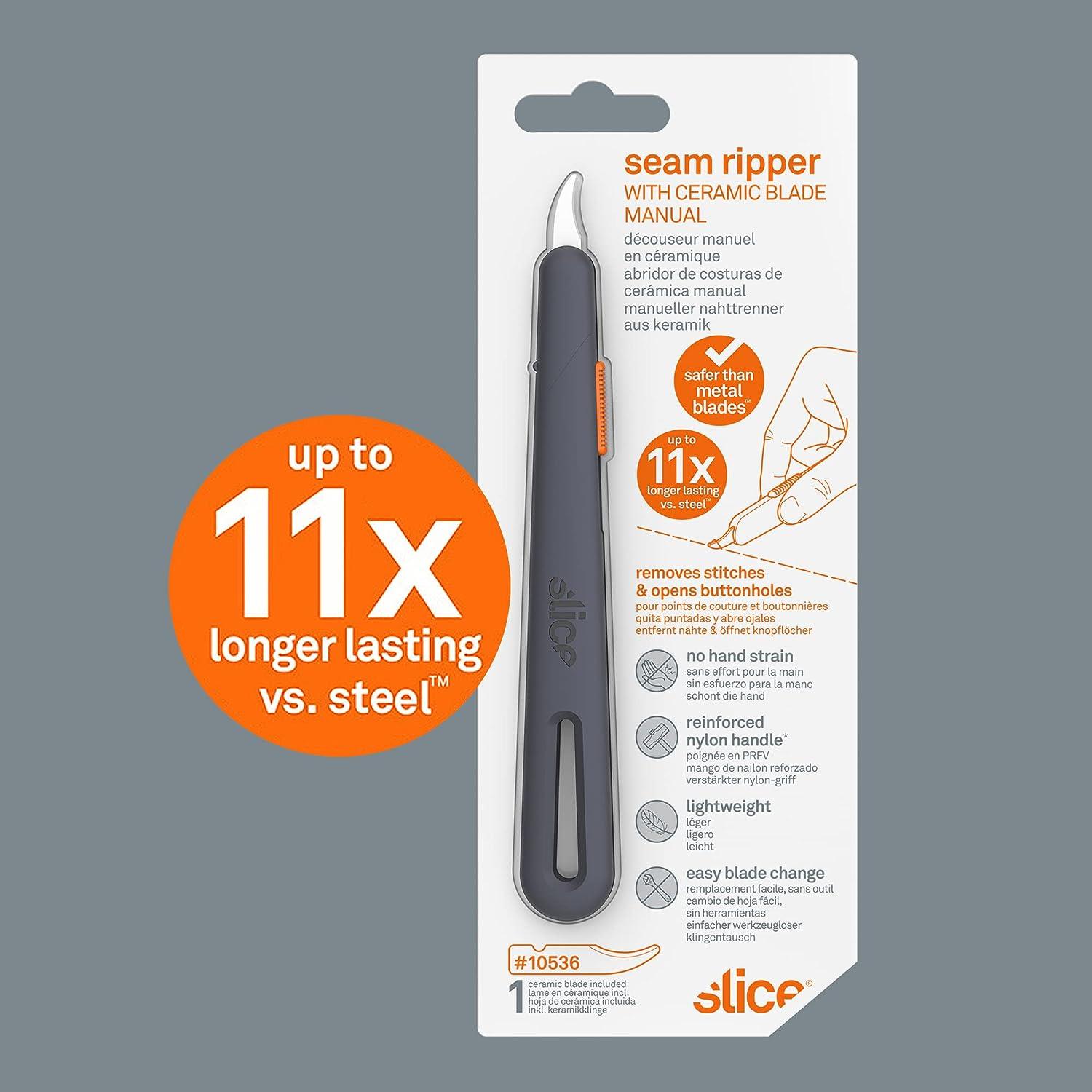 Slice 10596 Safety Seam Ripper with Manual Retraction - Ambidextrous ...