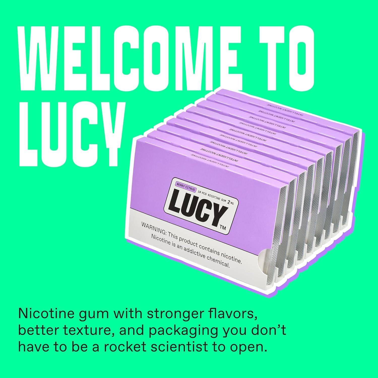 Lucy Goods Nicotine Gum 2mg Nicotine Alternative High Purity Great ...