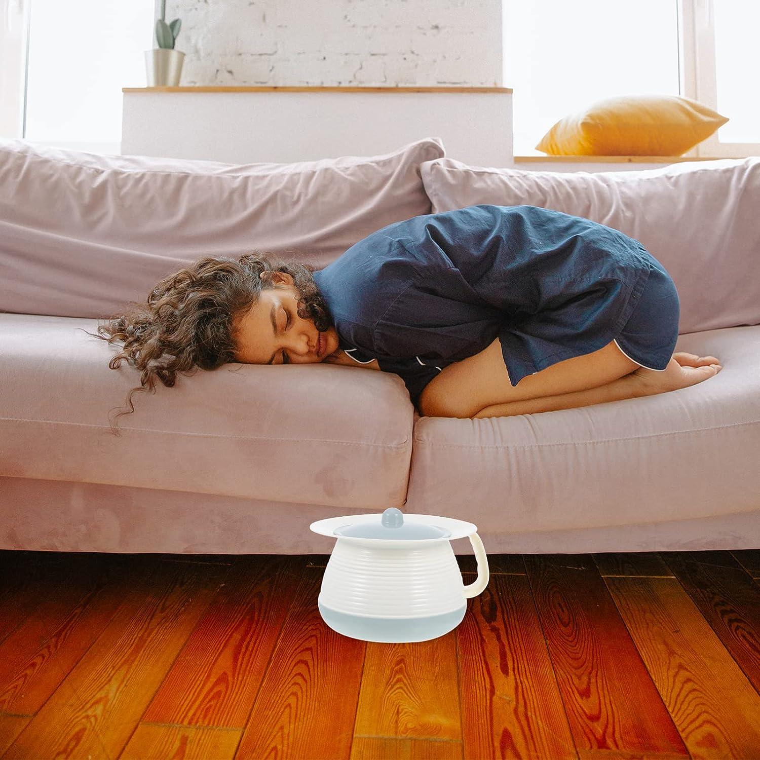 Angoily Portable Chamber Pot - Plastic Potty Urinal with Lid for Home ...