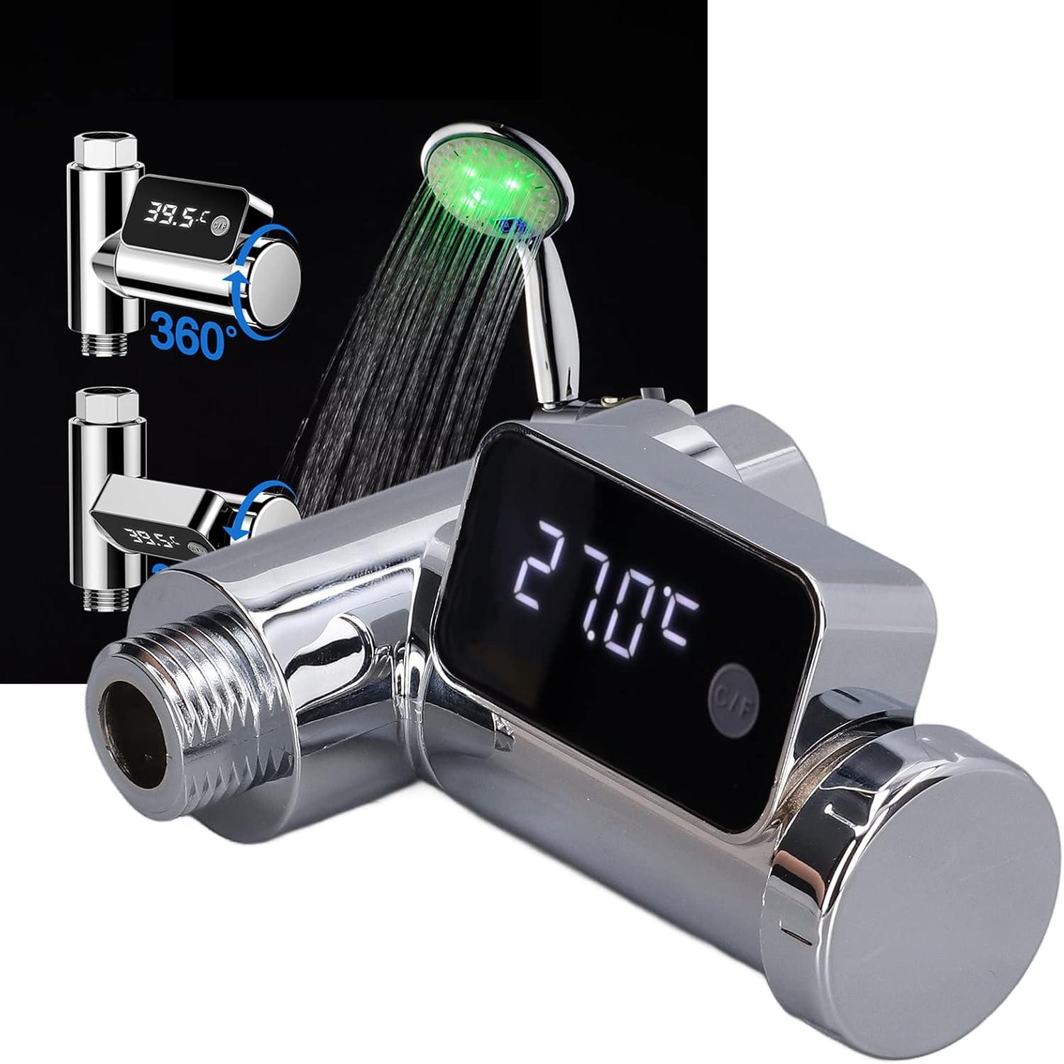 Buy G1/2 Faucet Thermometer - LED Display Bath Water Thermometer for ...