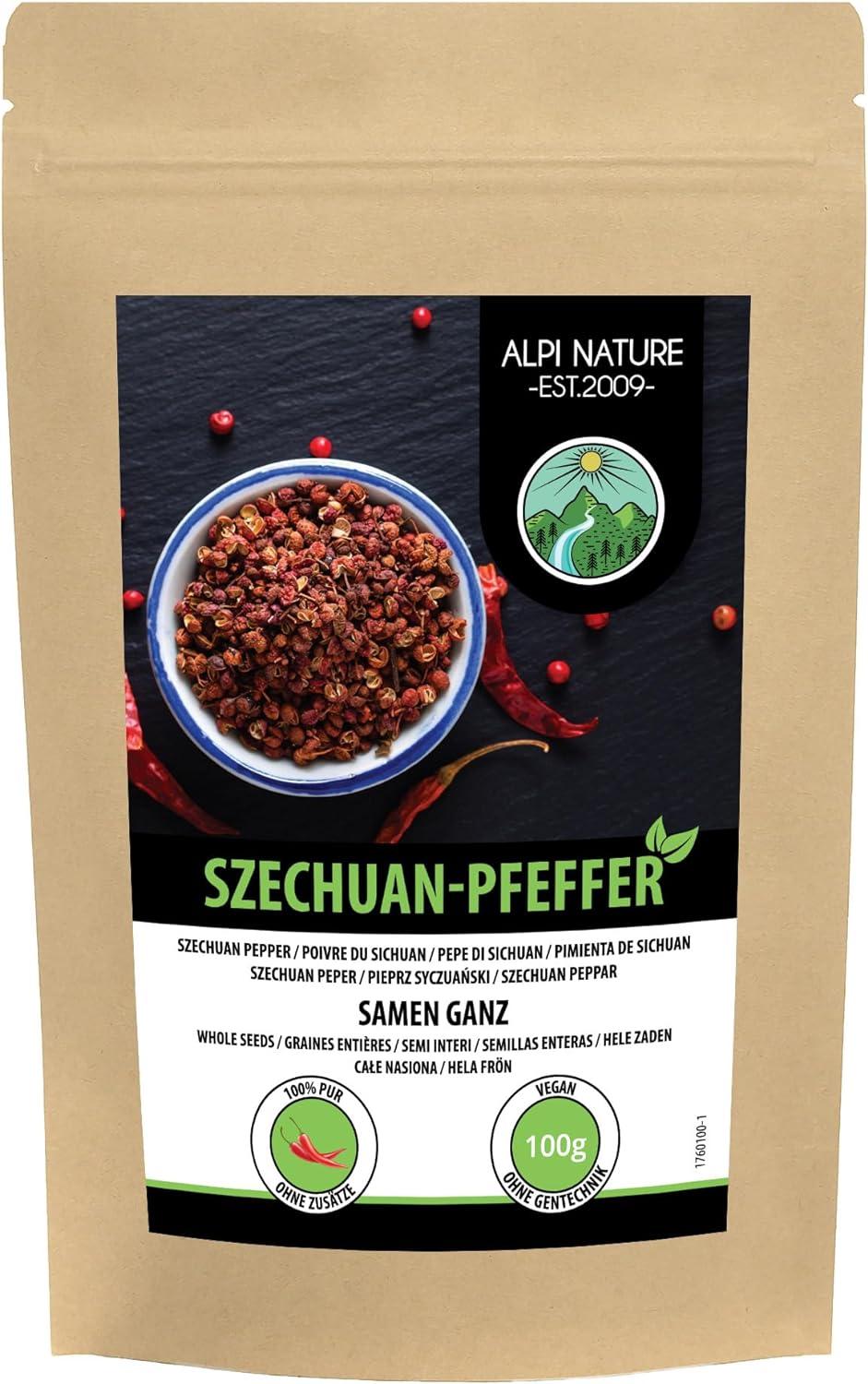 100% Natural Vegan Szechuan Pepper 100g - Green Peppercorns - Additive ...