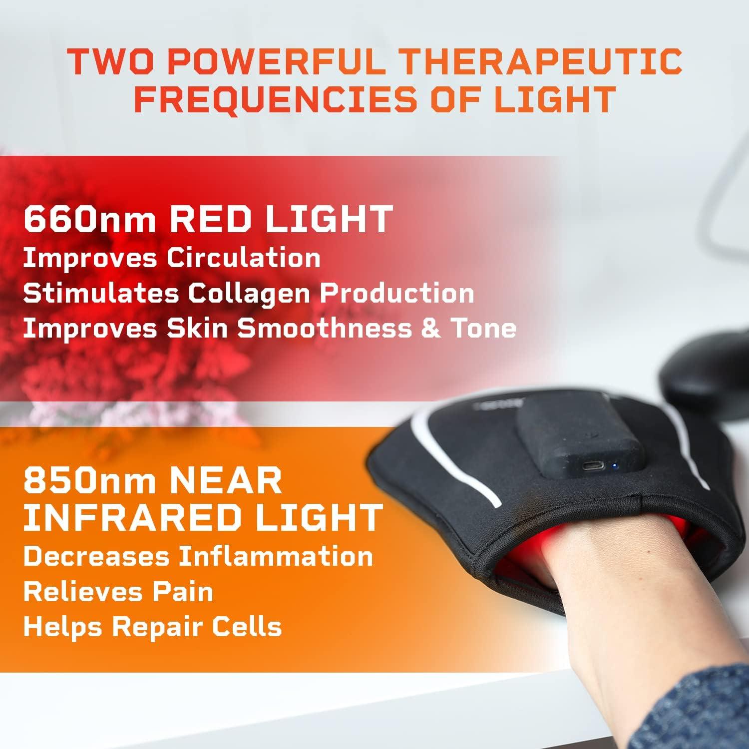 LifePro Red Light Therapy Glove - Alleviate Hand Pain with NIR & Red ...