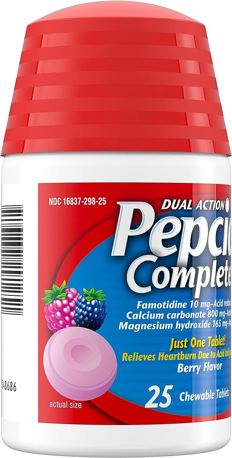 Pepcid Complete Chewables | Acid Reducer + Antacid Chews for Heartburn ...