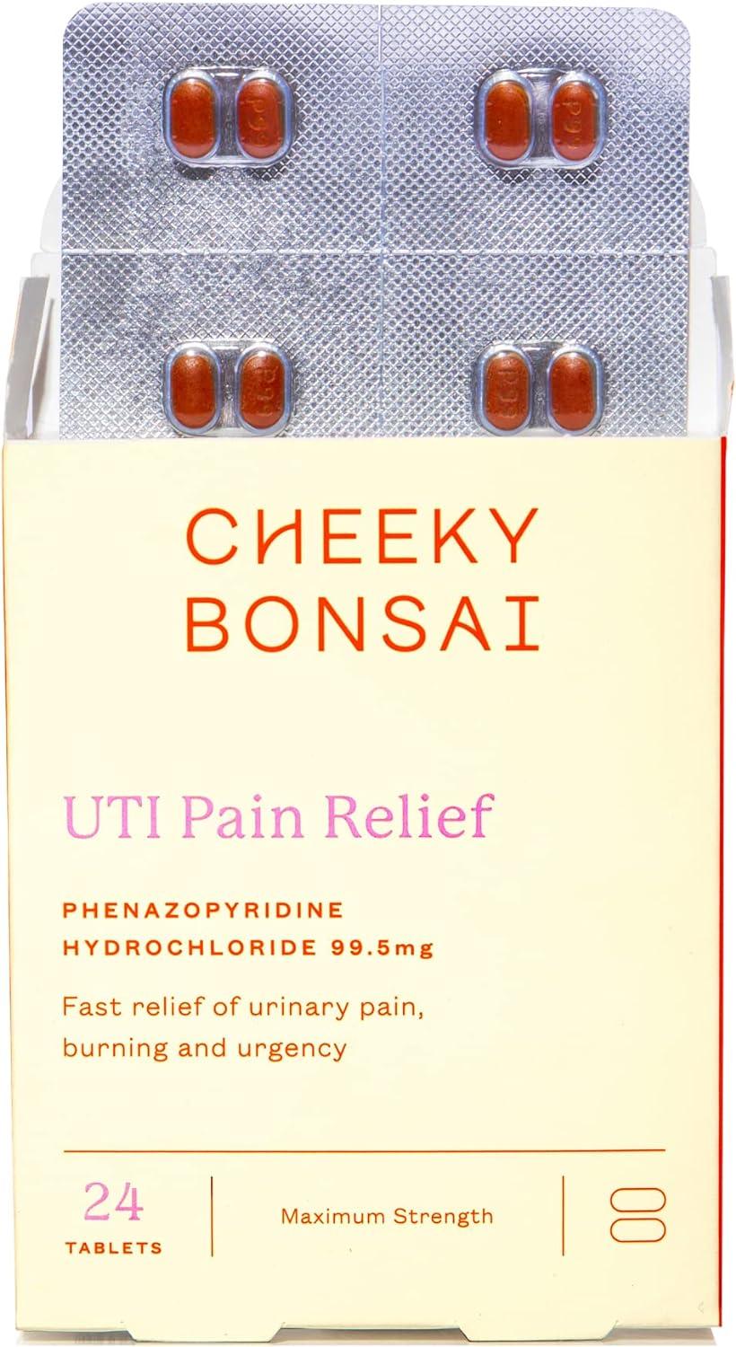 Cheeky Bonsai UTI Pain Relief Tablets - Fast Acting & Maximum Strength ...