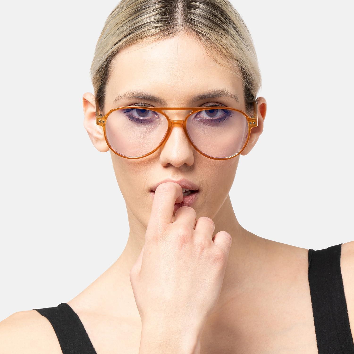 HERLING Winslow Blue Light Glasses - BlueBlock Acetate Crystal Lenses ...