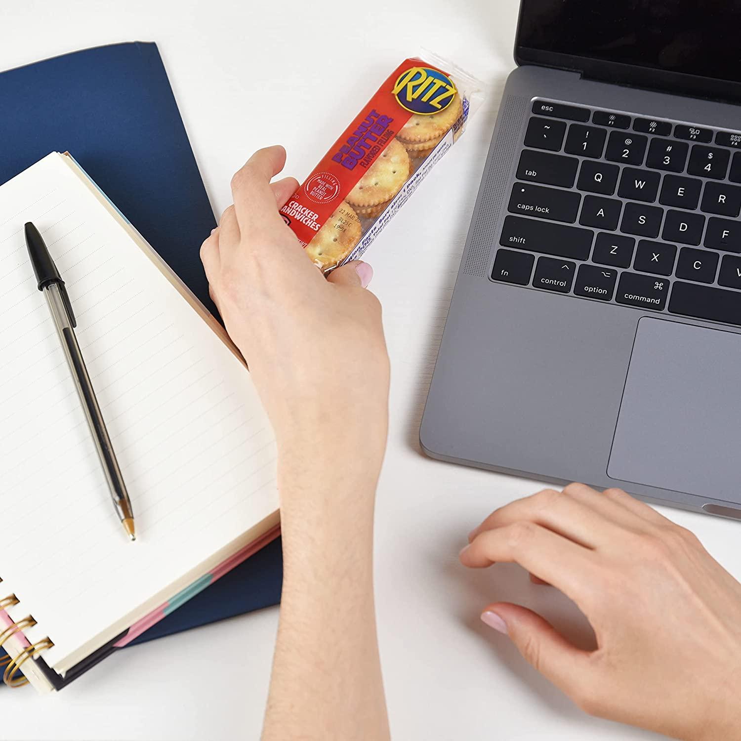 RITZ Peanut Butter Sandwich Crackers - 48 Snack Packs (6 Boxes ...