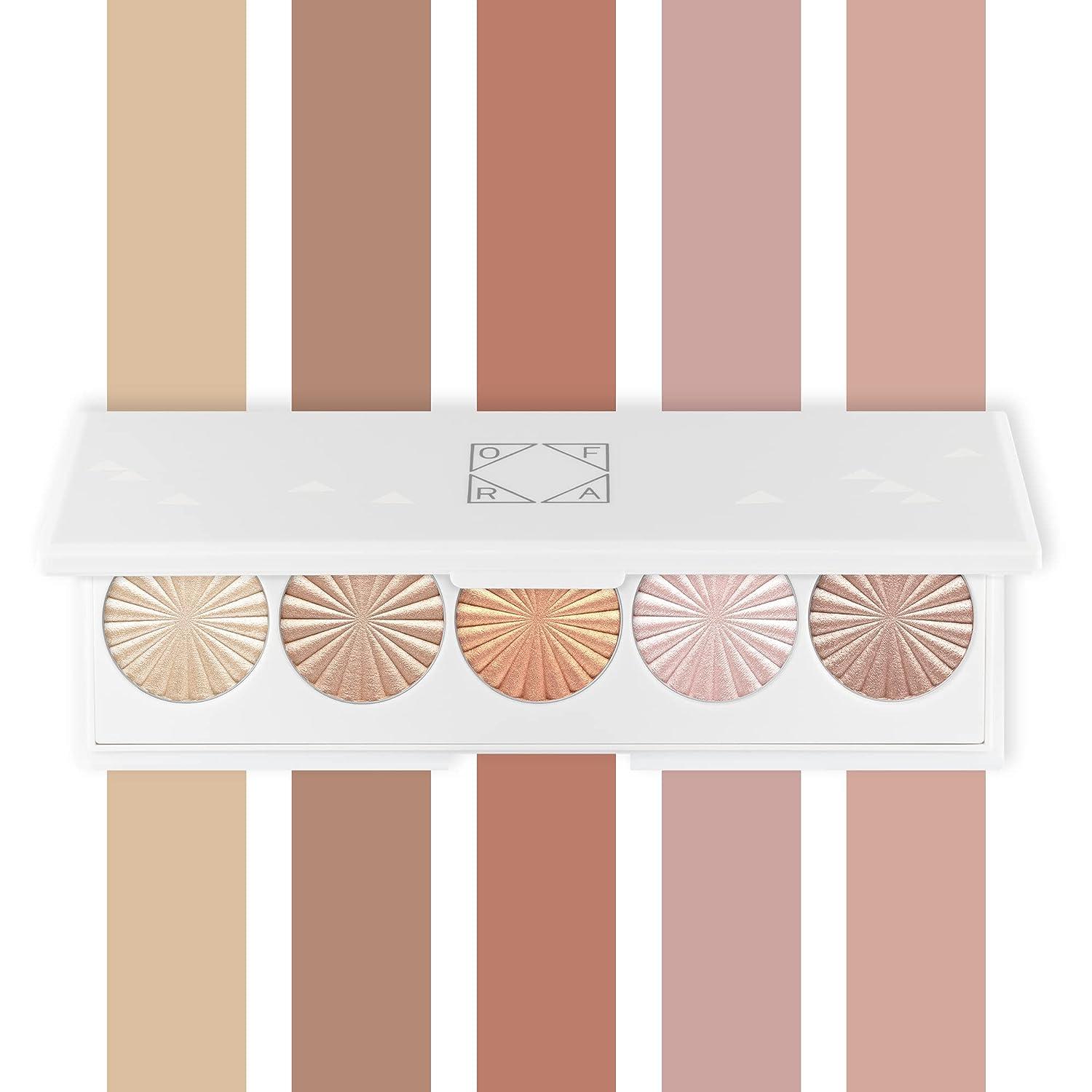 Ofra Cosmetics Ofraglow Signature Palette - 5 Color Highlighter Palette ...