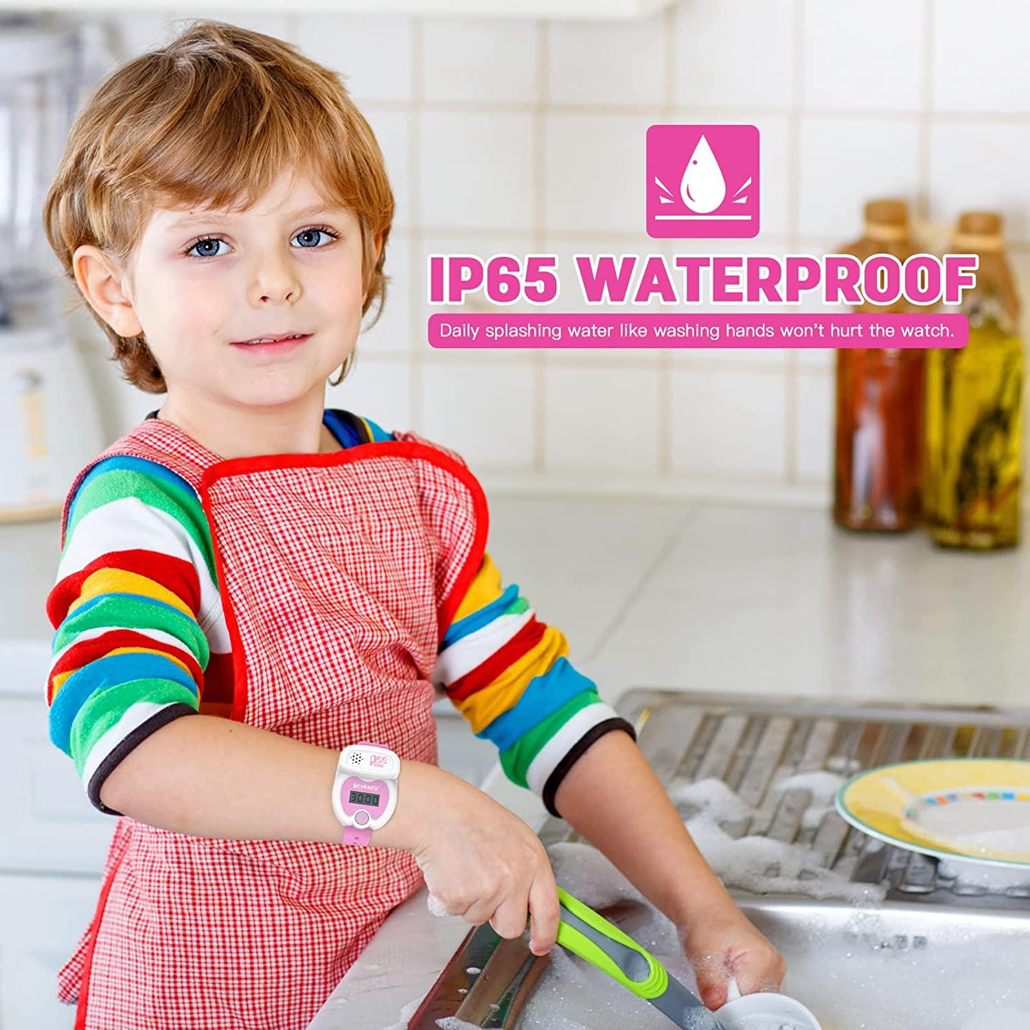 SKYROKU Silicone Kids Potty Training Timer Watch with Flashing Lights ...