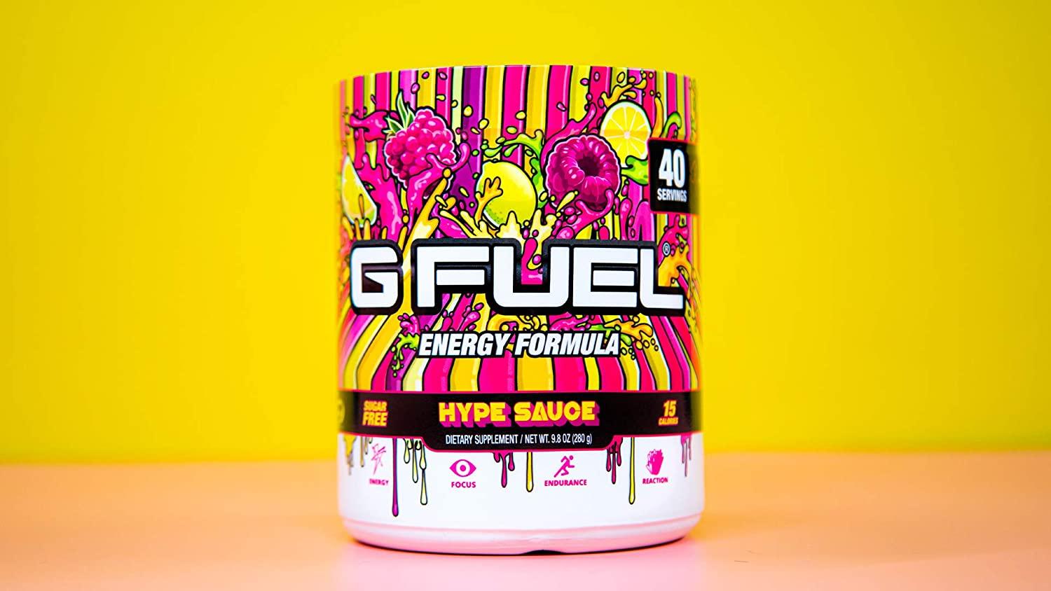 G Fuel Raspberry Lemonade Hype Sauce Energy Powder - 9.8oz Tub (40 ...