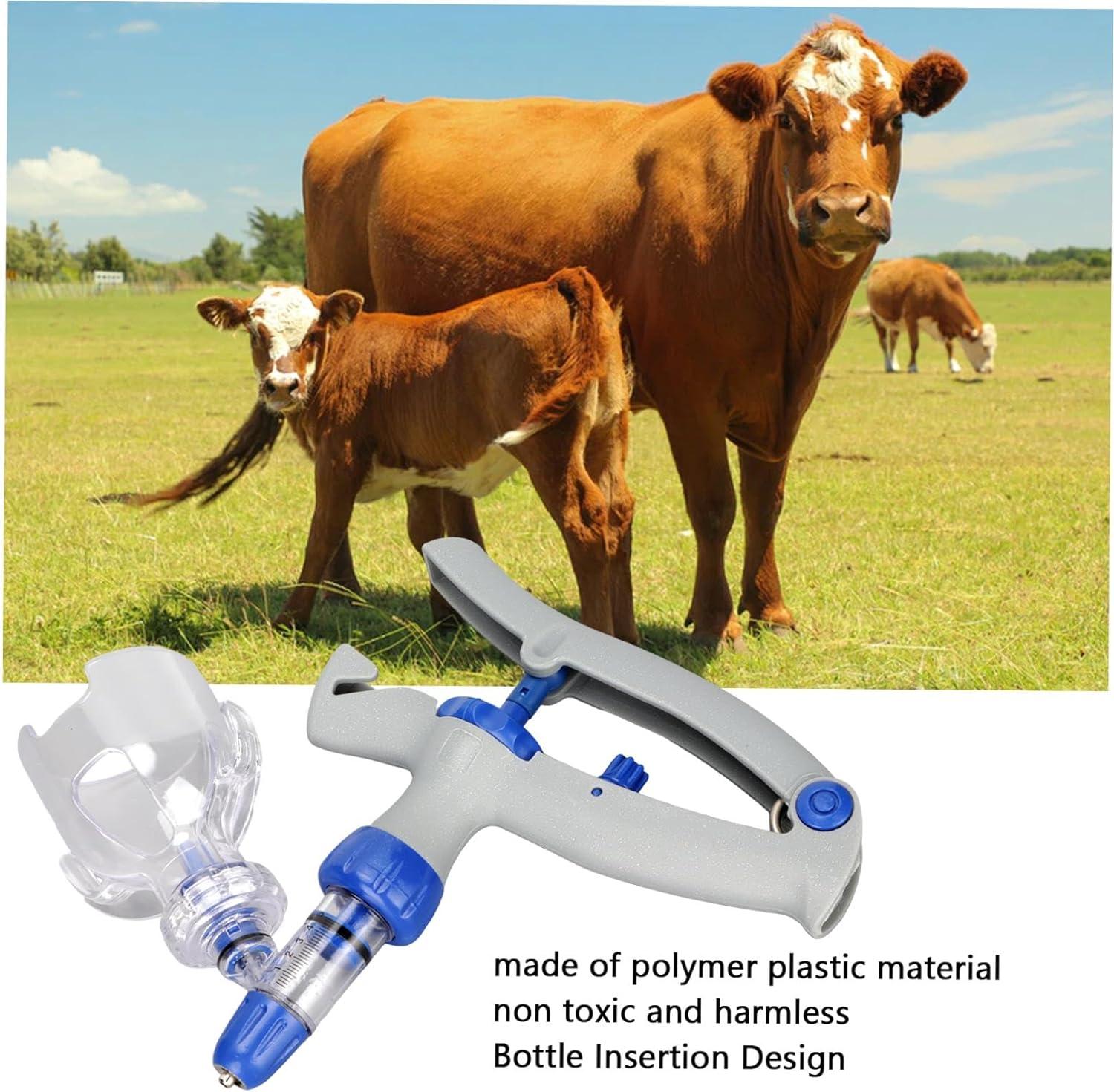 Advanced Veterinary Syringe - 5ml Continuous & Adjustable Animal Injector for Livestock | Buy ...