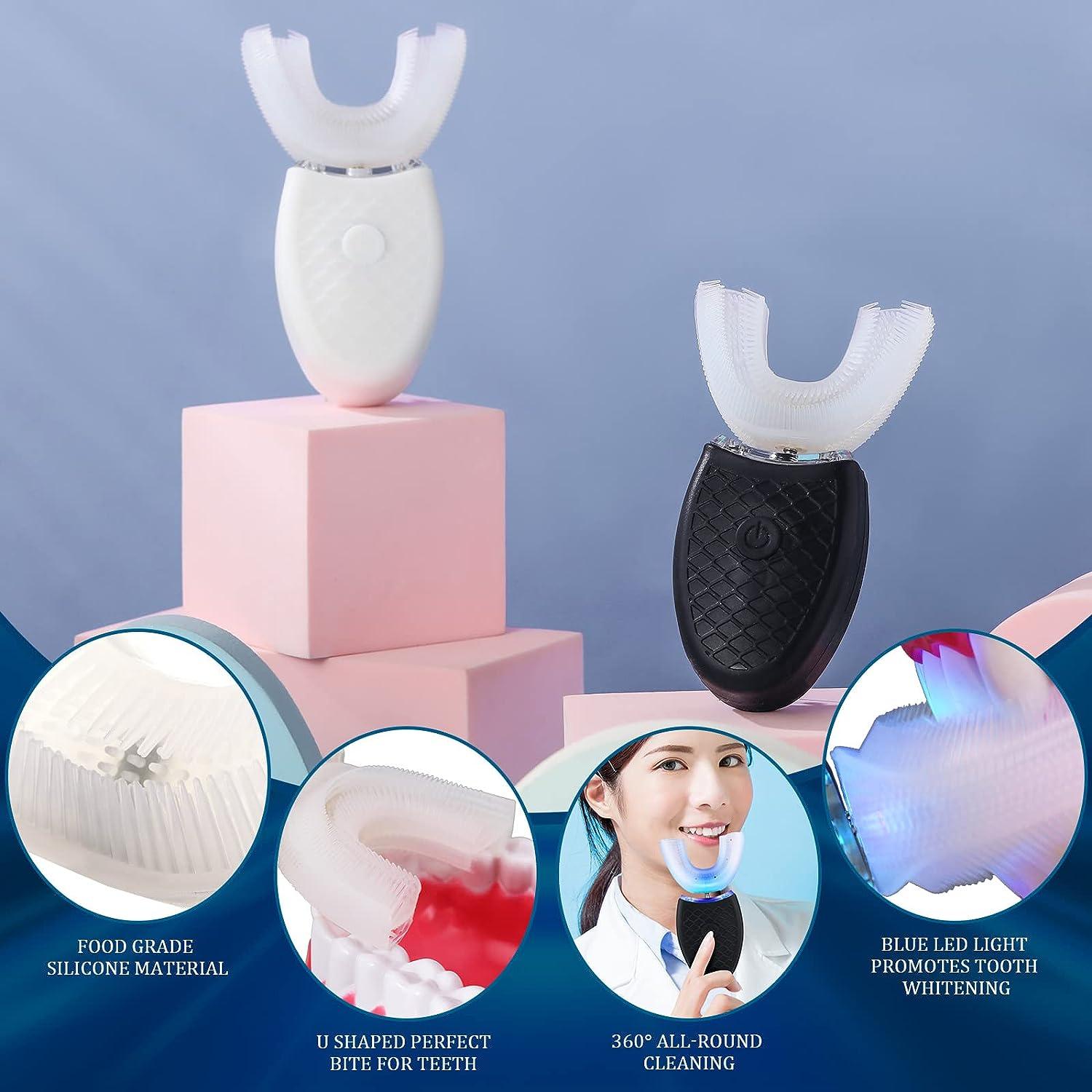 2-Piece Ultrasonic Electric Toothbrush Set | U-Shaped Automatic ...