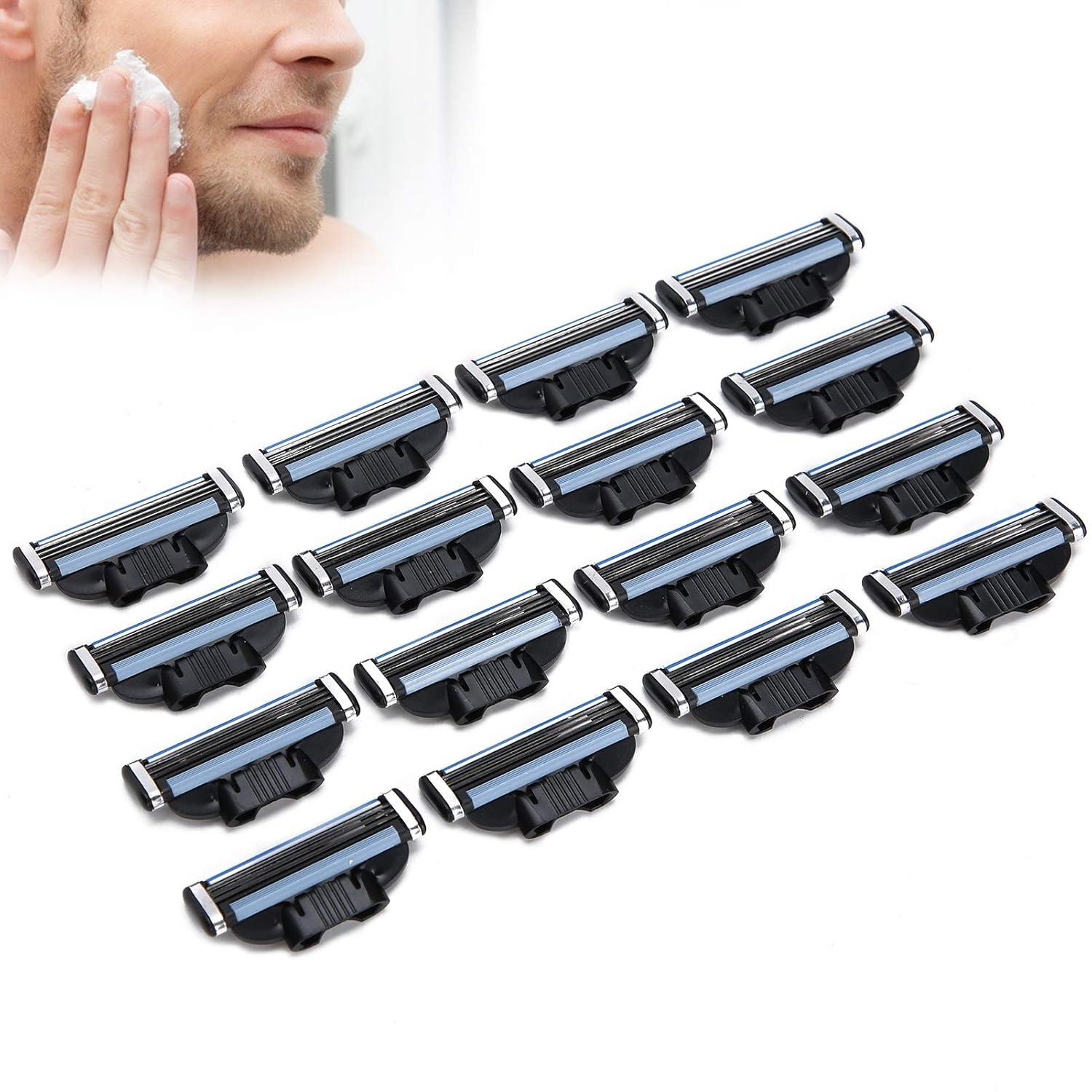 16-Piece Men's Razor Blade Set - Professional Manual Refill Blades for ...