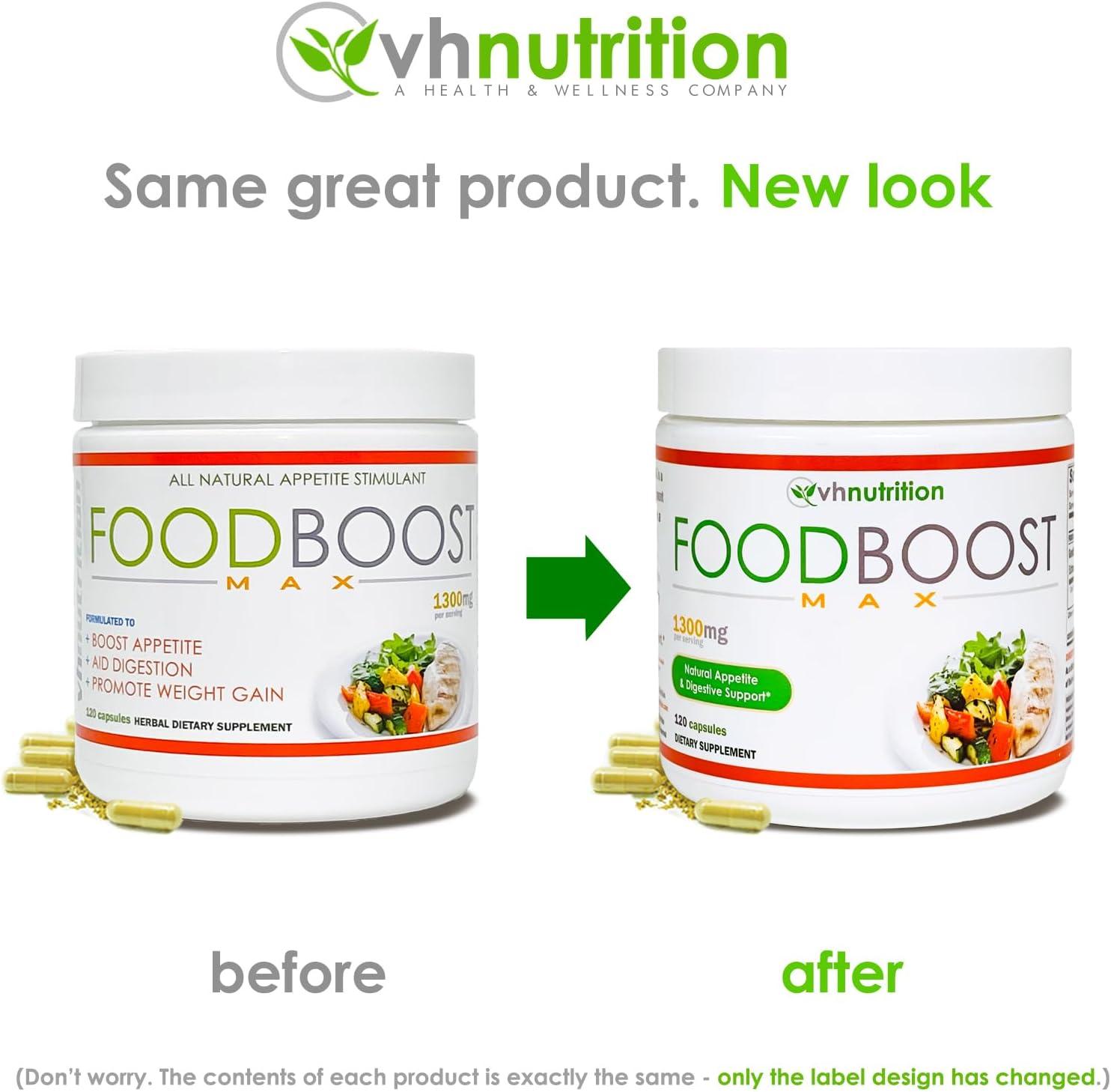 VH Nutrition FoodBoost MAX: Natural Appetite Stimulant for Men and ...