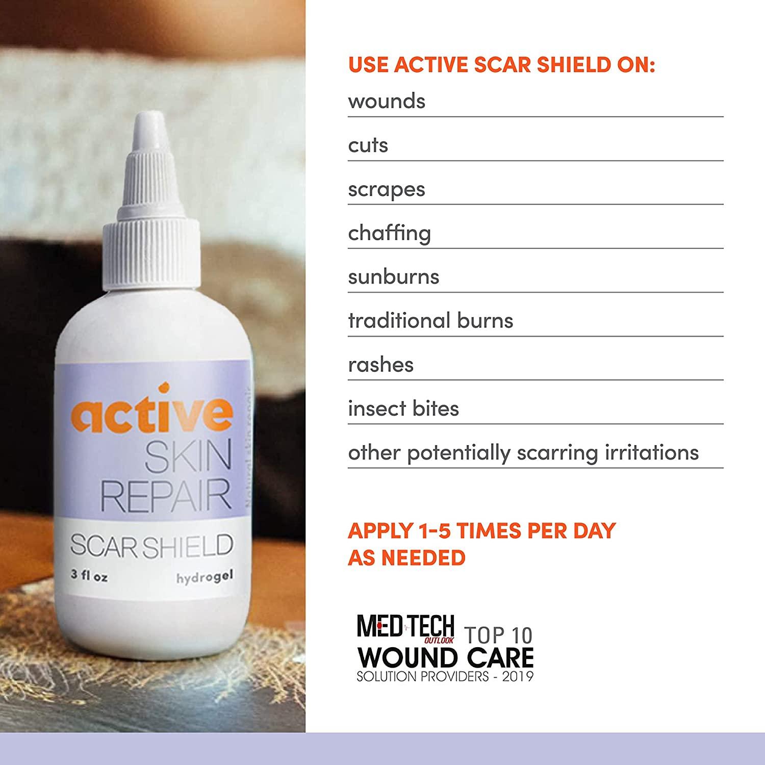 Active Skin Repair Scar Shield Hydrogel - Natural Scar Prevention Gel ...