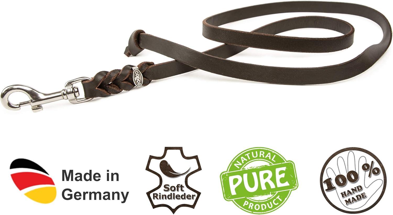 Copcopet Premium Black Dog Leash - 7.5m Soft Drag Line with Chroma ...