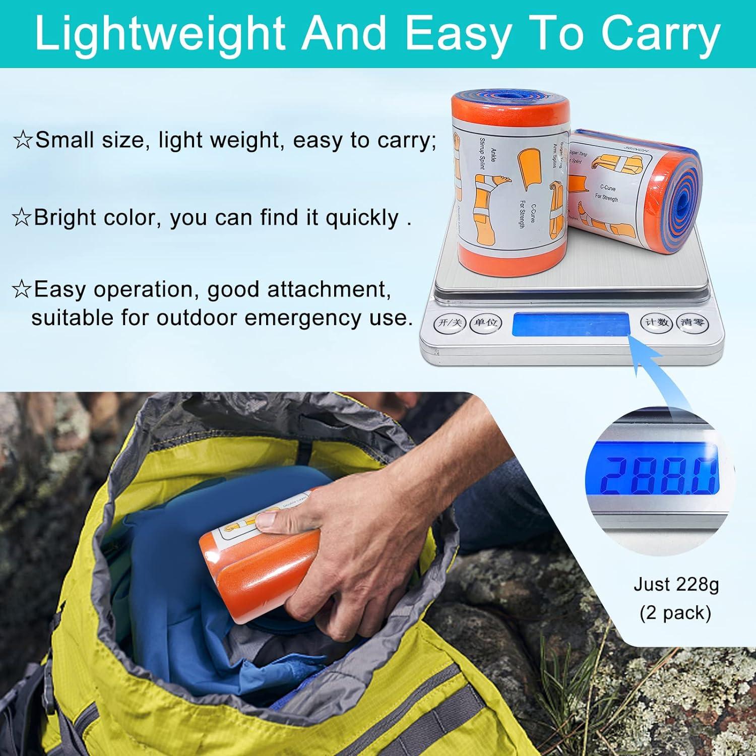 2 PACK Universal Aluminum Roll Splint - 36 INCH 2PCS | Medical Polymer ...