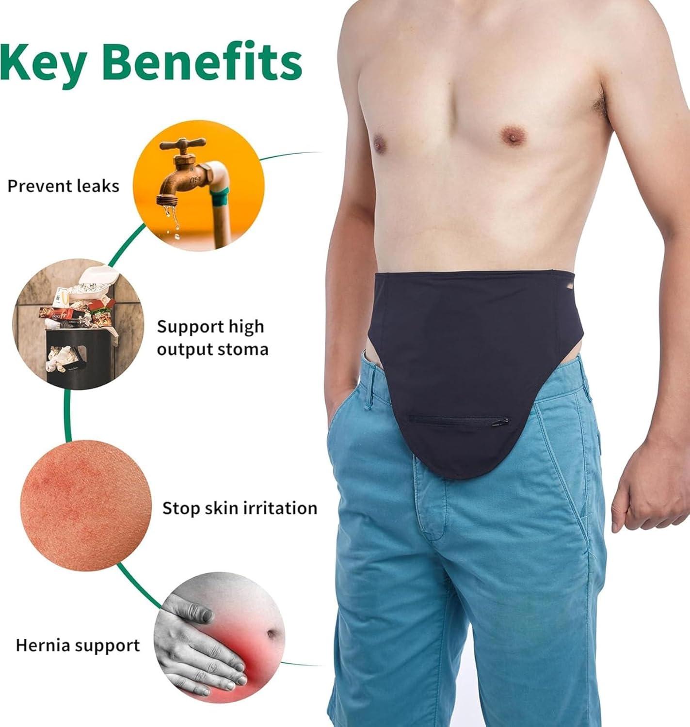 Concealed Ostomy Belt | Stretchy Colostomy Wraps for Comfort | Ideal ...