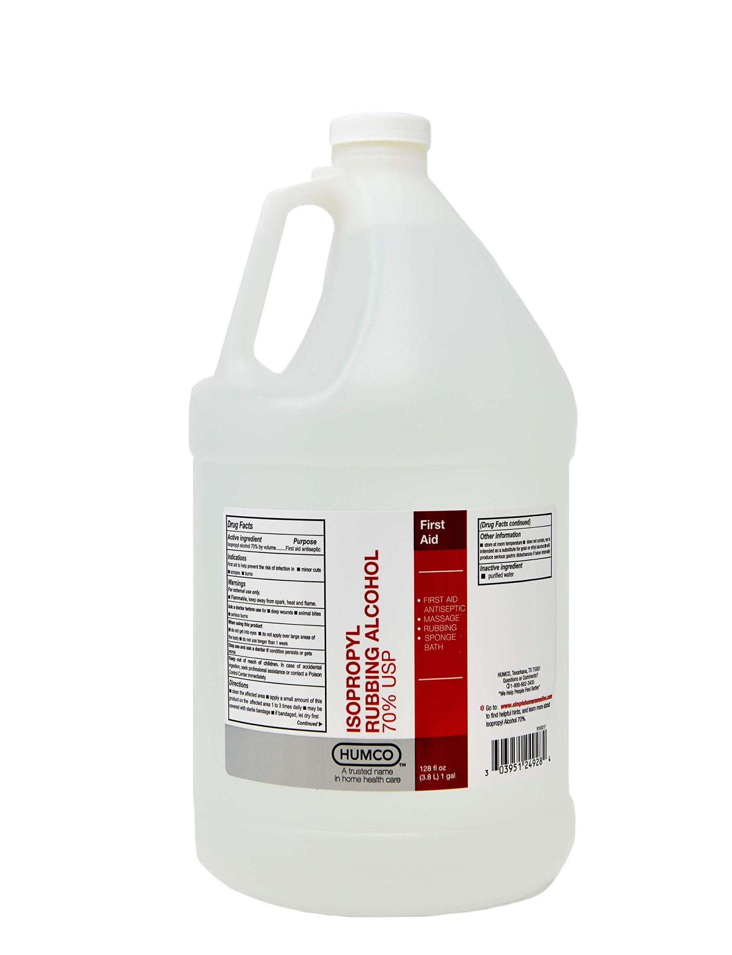 HUMCO 124928001 IPA 70% USP Gal - Industrial Grade Isopropyl Alcohol ...