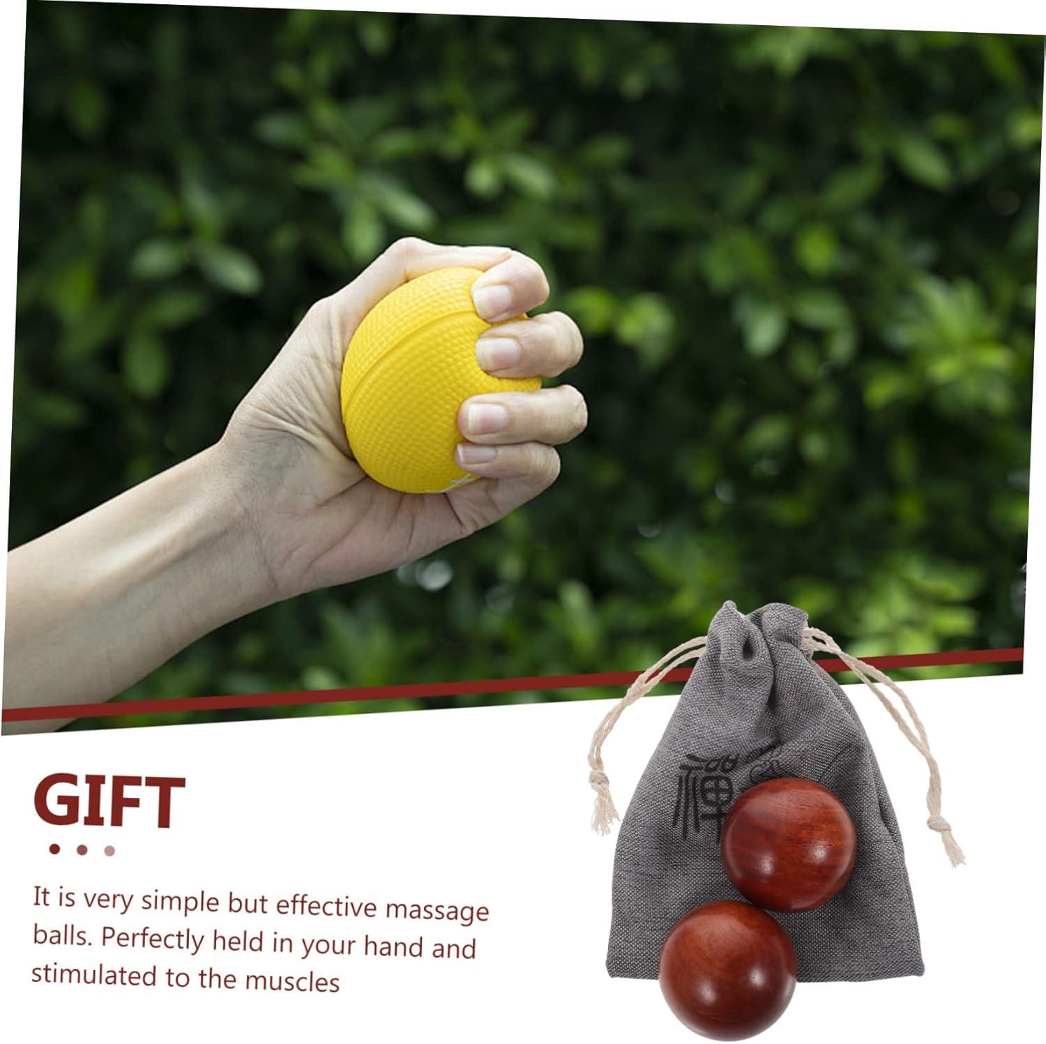 Clispeed Handball Massage Ball | Wooden Hand Rolling & Massage Roller ...