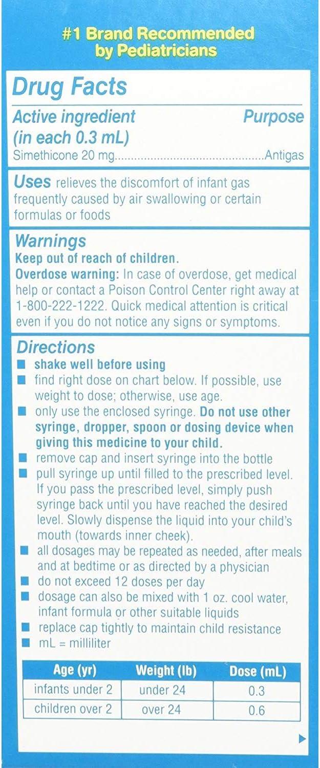 Original Mylicon Gas Relief Drops for Infants & Babies - 1 Fluid Ounce ...