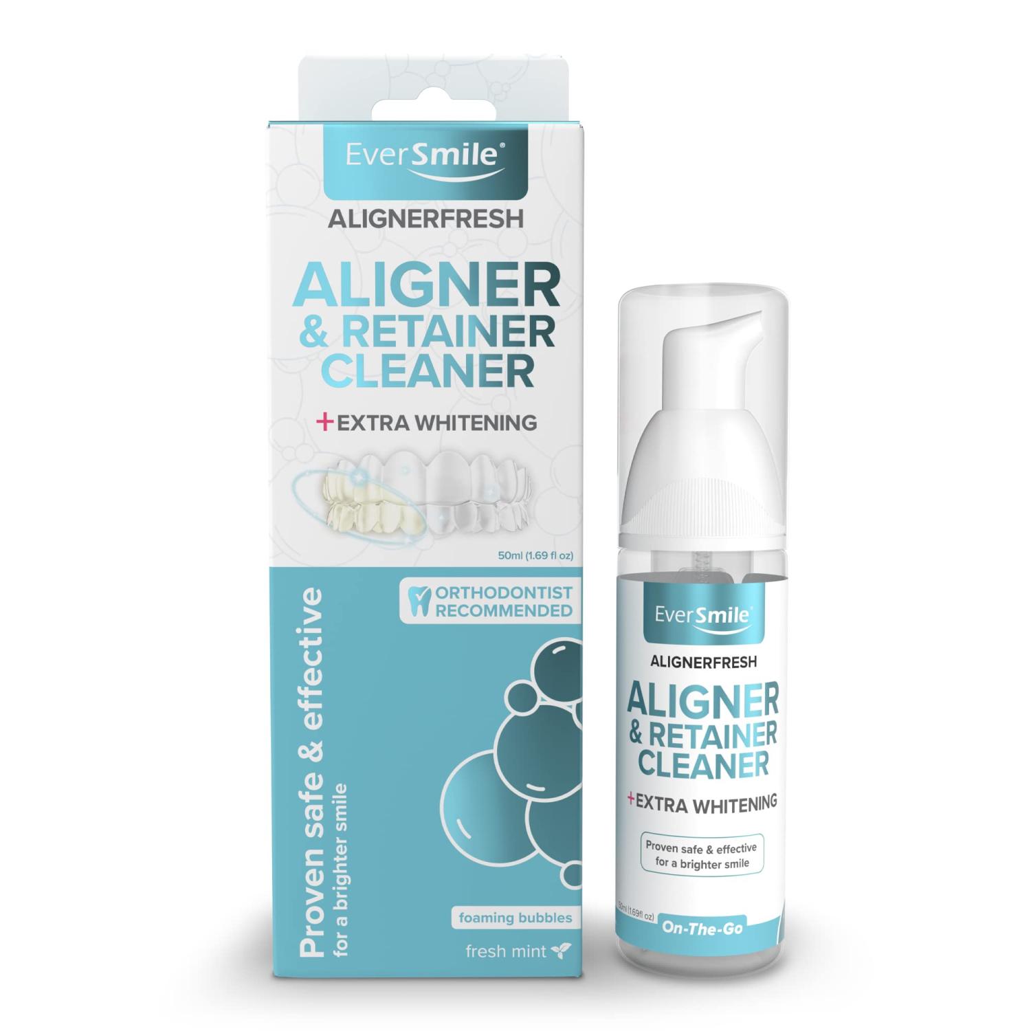 EverSmile AlignerFresh Extra Whitening Foam - Aligner Cleaner ...