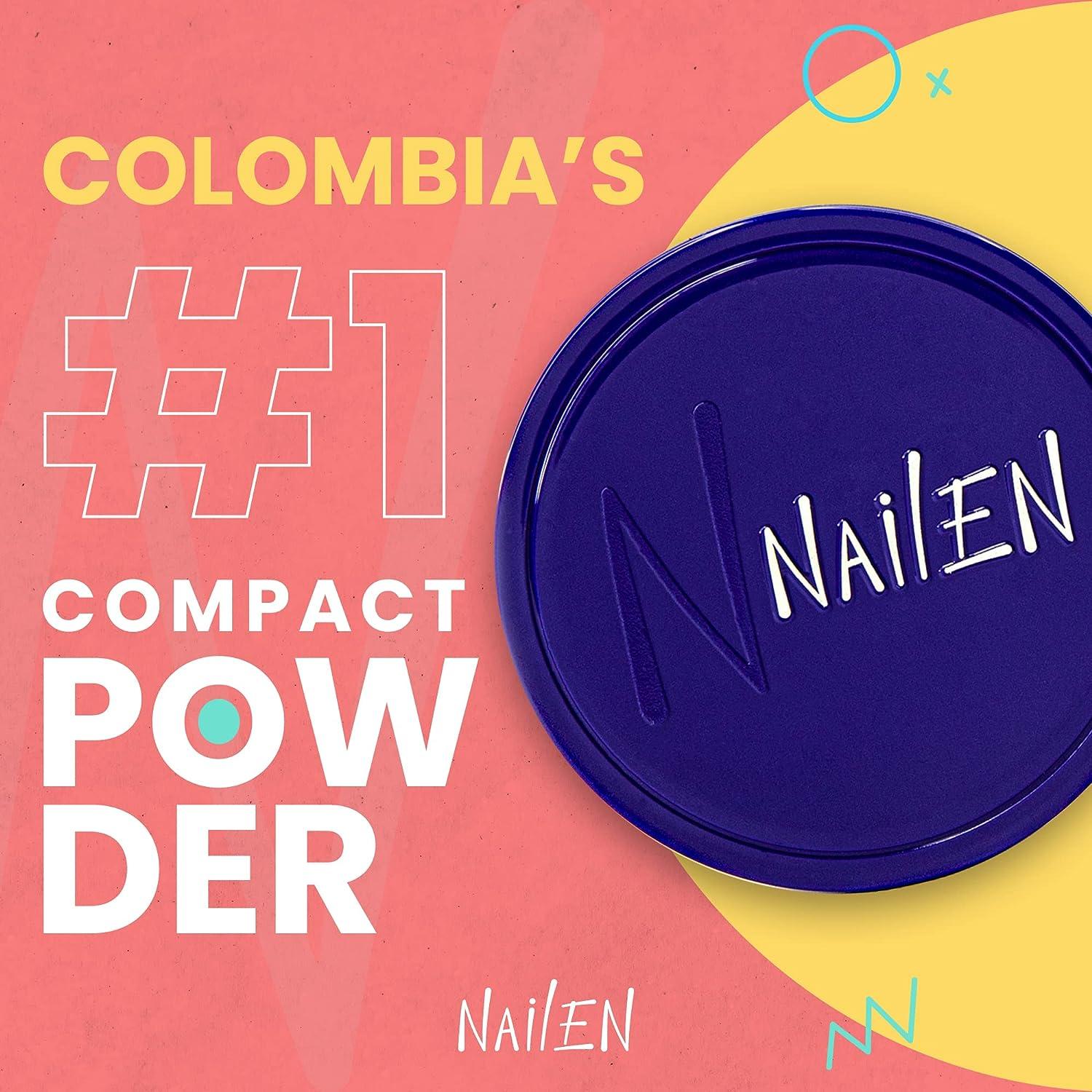 NAILEN Face Makeup Compact Powder Tone No. 2 - Matte Effect 0.53 Oz