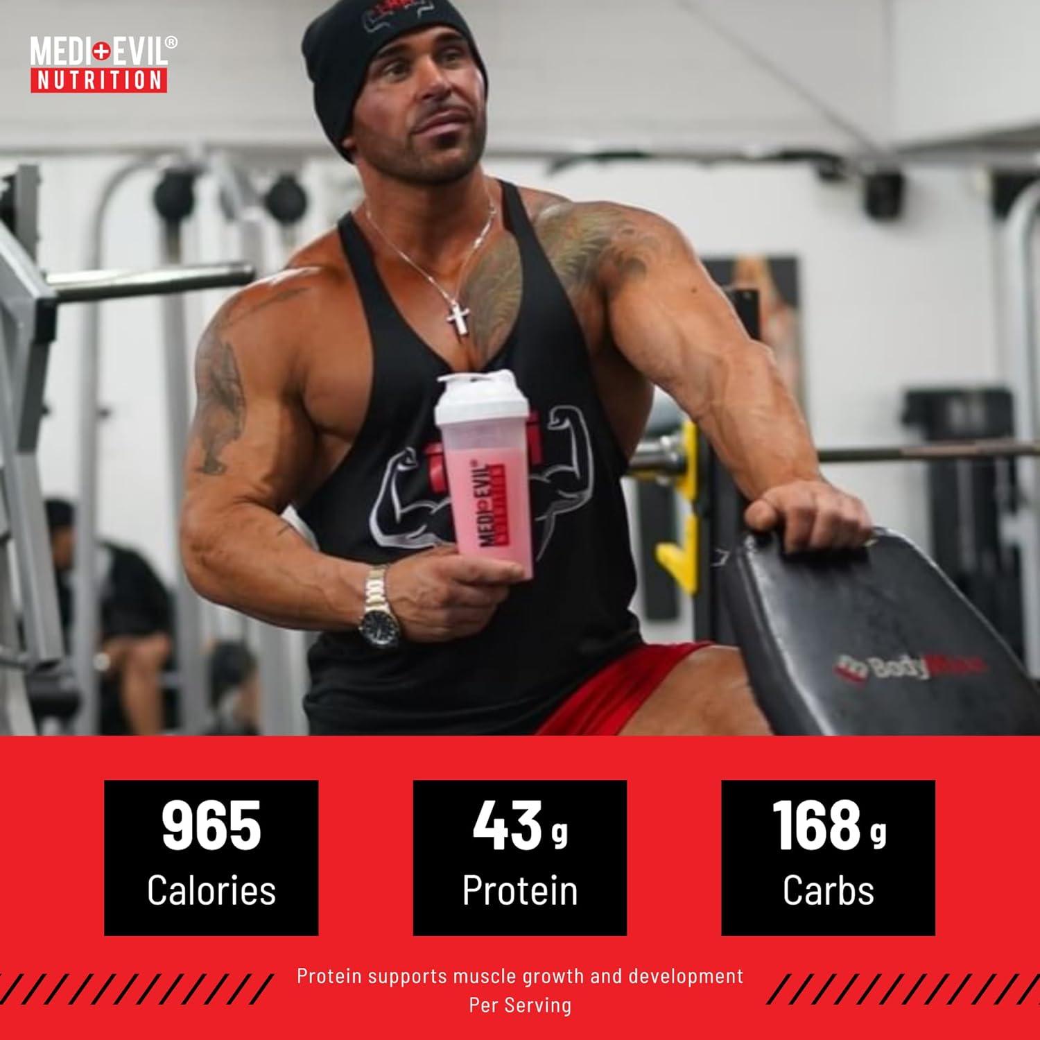 Medi-Evil Nutrition Purely Mass Gainer Protein Powder Chocolate Flavour ...