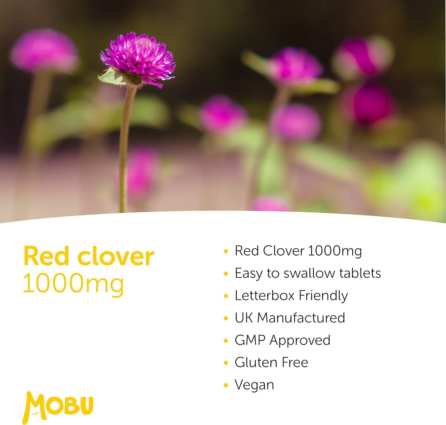 Red Clover Extract 1000mg 120 Tablets for Menopause Support | Vegan ...