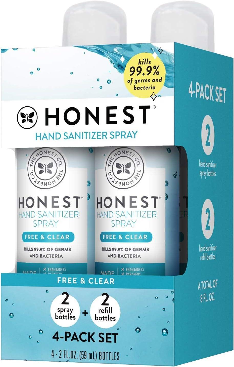 The Honest Company Hand Sanitizer Spray 2 Fl. Oz. 4 Count Pack - Free ...