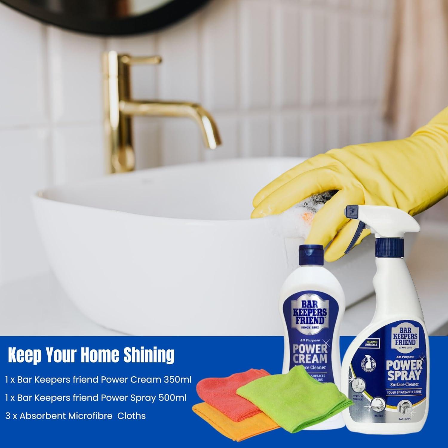 Multi Surface Stain Remover Cleaning Bundle with 1x Bar Keepers Friend ...