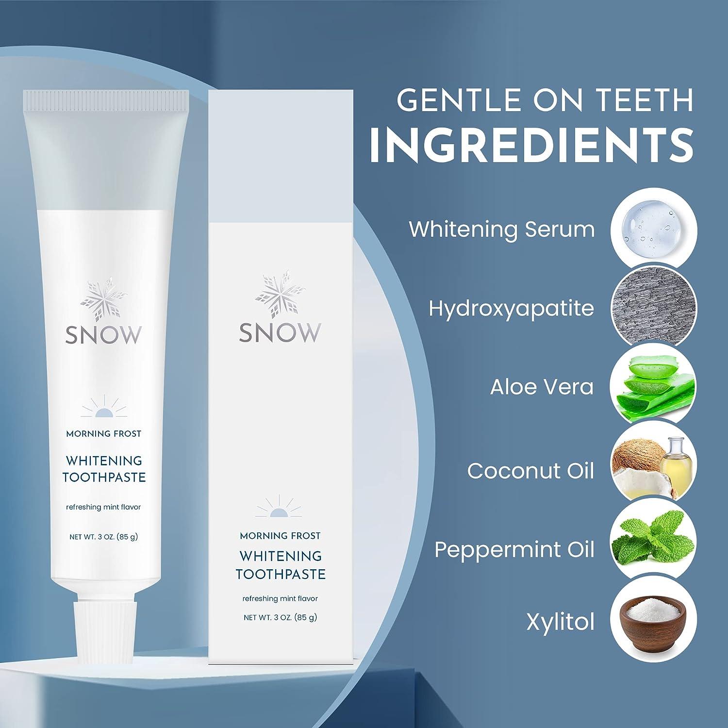 Snow Whitening Toothpaste Morning Frost - 3.4 oz | Fluoride-Free ...