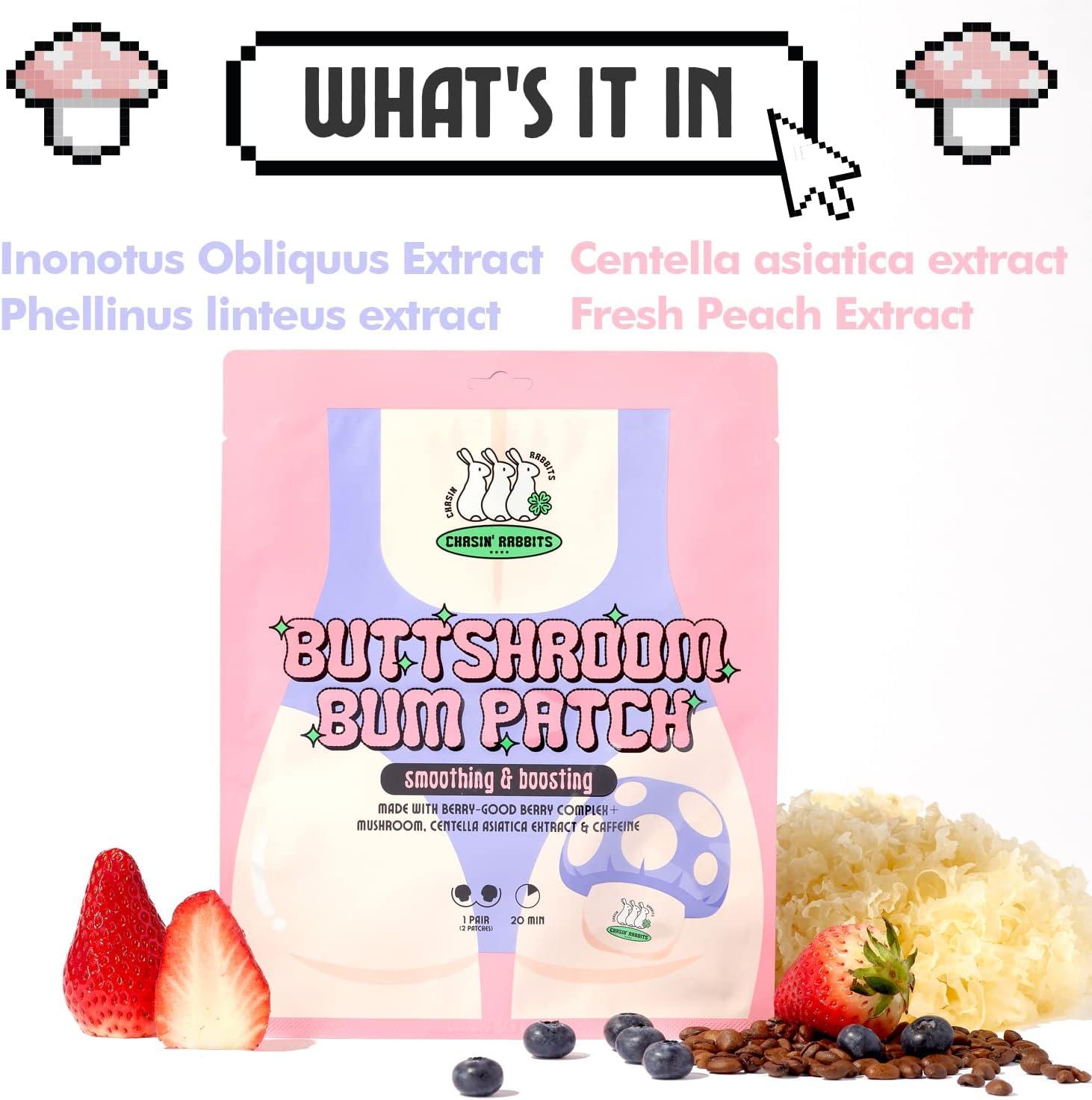 CHASIN' RABBITS Buttshroom Bum Patch | Butt Enhancement Gel with ...