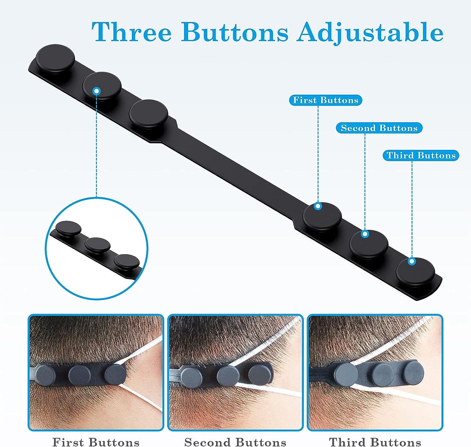 Adjustable Mask Strap Extender & Ear Saver - Silicone Anti-Tightening ...
