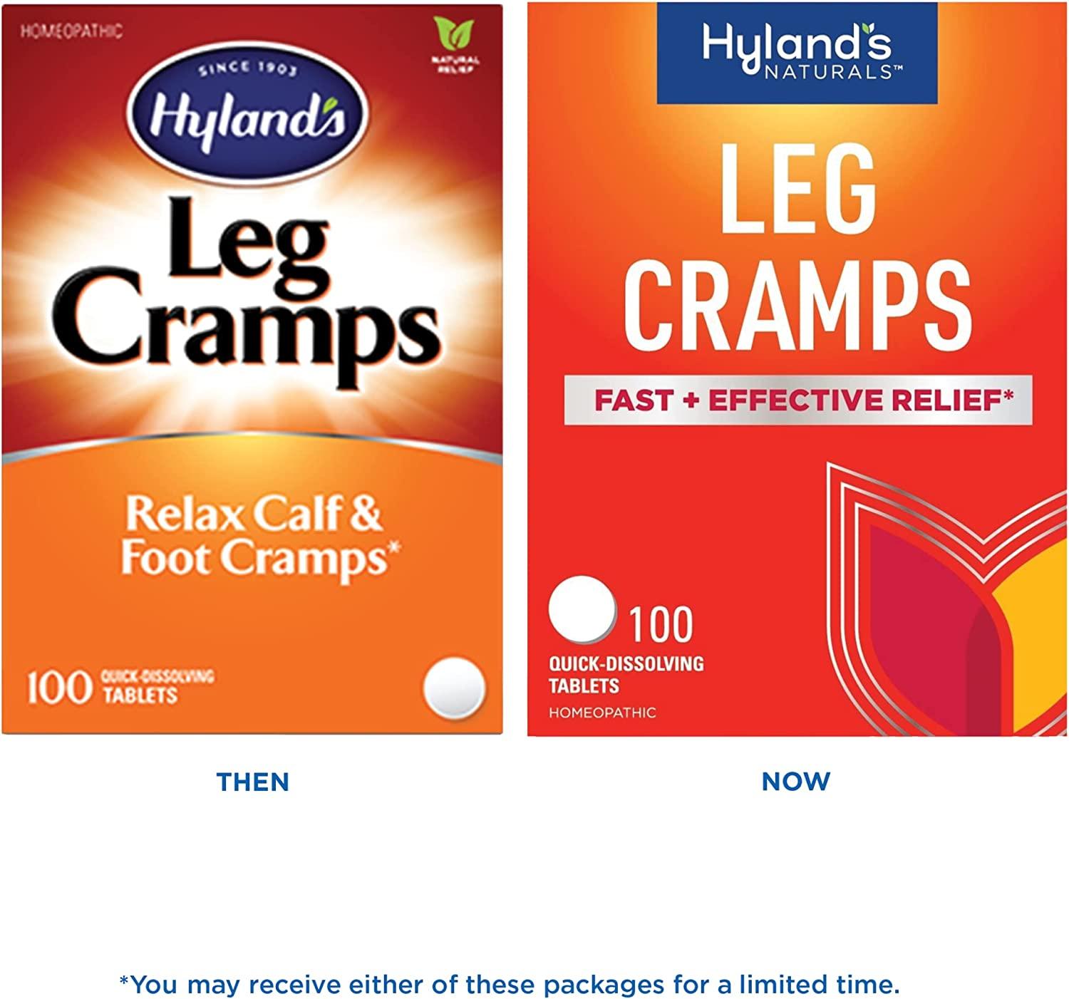 Hyland's Leg Cramps 100 Tablets (2 Pack) - Fast Relief for Muscle ...