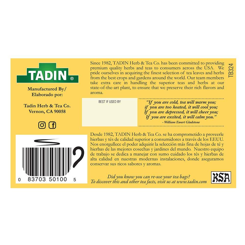 Tadin Manzanilla Chamomile Tea 24 ct - Pack of 2 | Soothing Herbal Tea ...