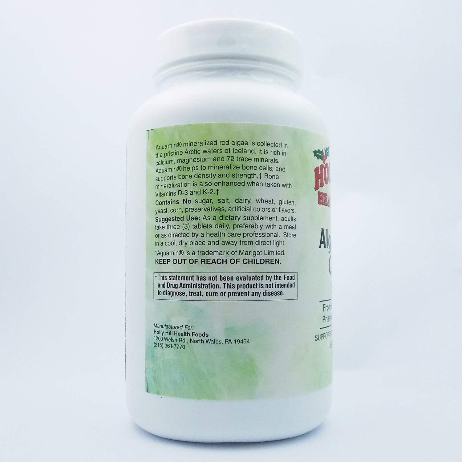 Holly Hill Algae Based Calcium 1000mg (180 Tablets) - 180 Count Pack ...