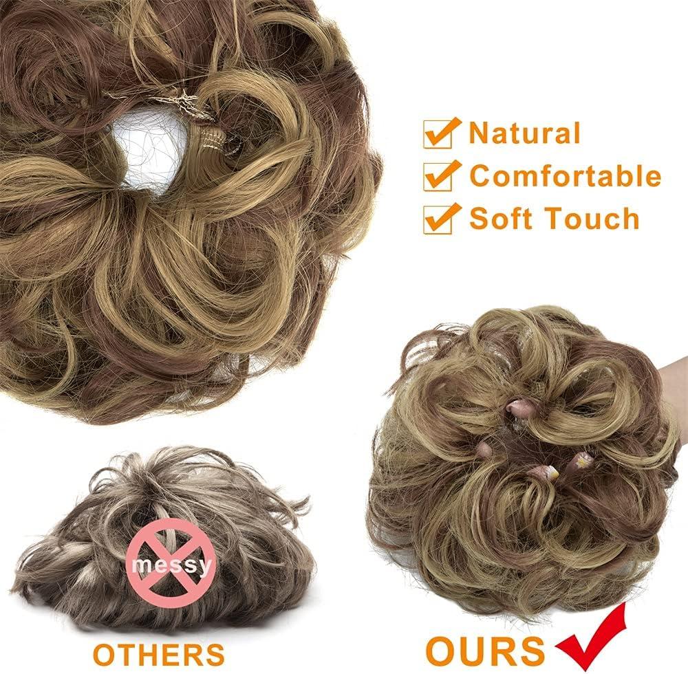 Messy Bun Hair Piece Updo Scrunchie Extension Ponytail Hair Accessory ...