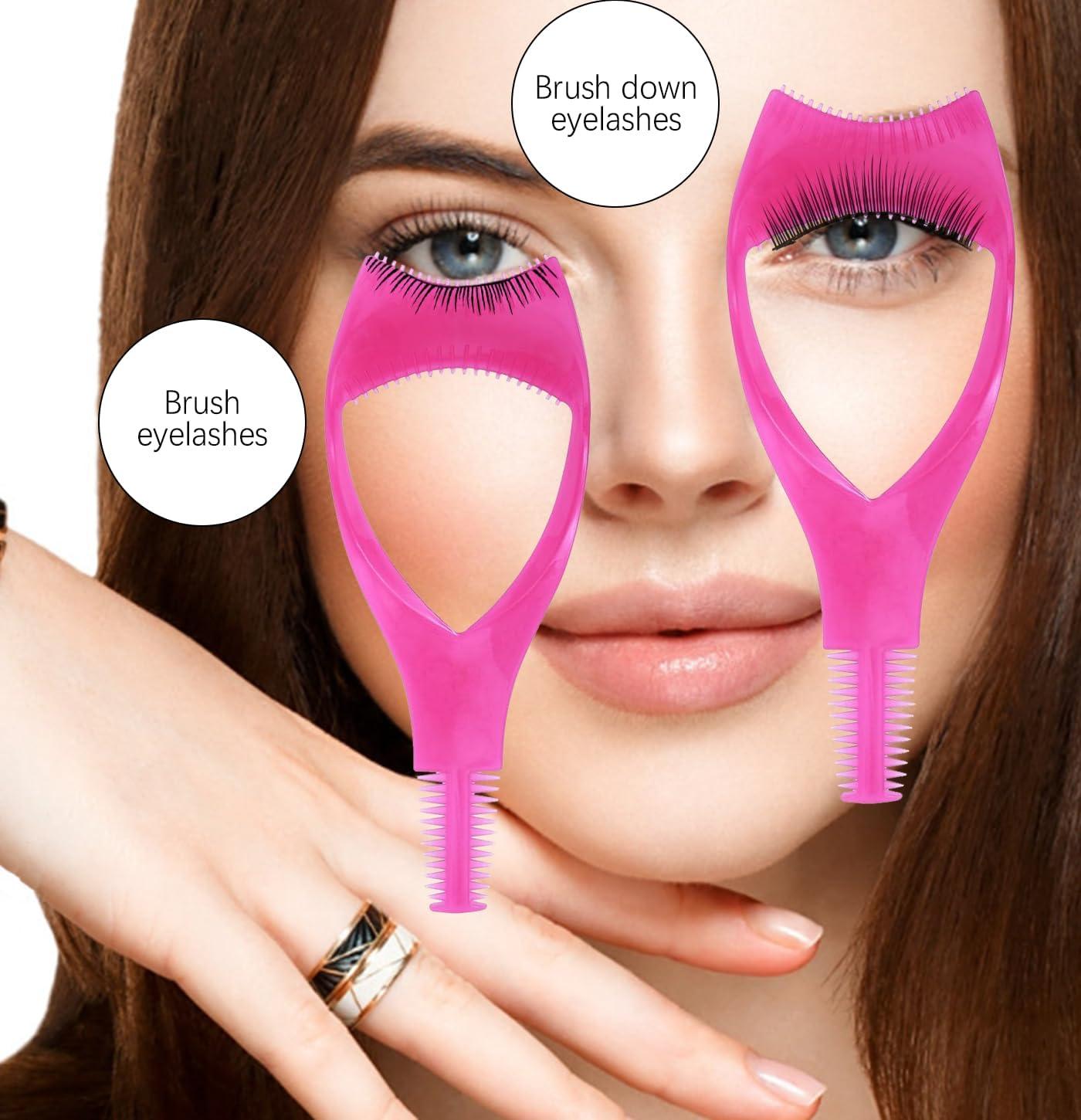 AYNKH 3 in 1 Eyelash Comb Mascara Shield Applicator - Makeup Tools for ...