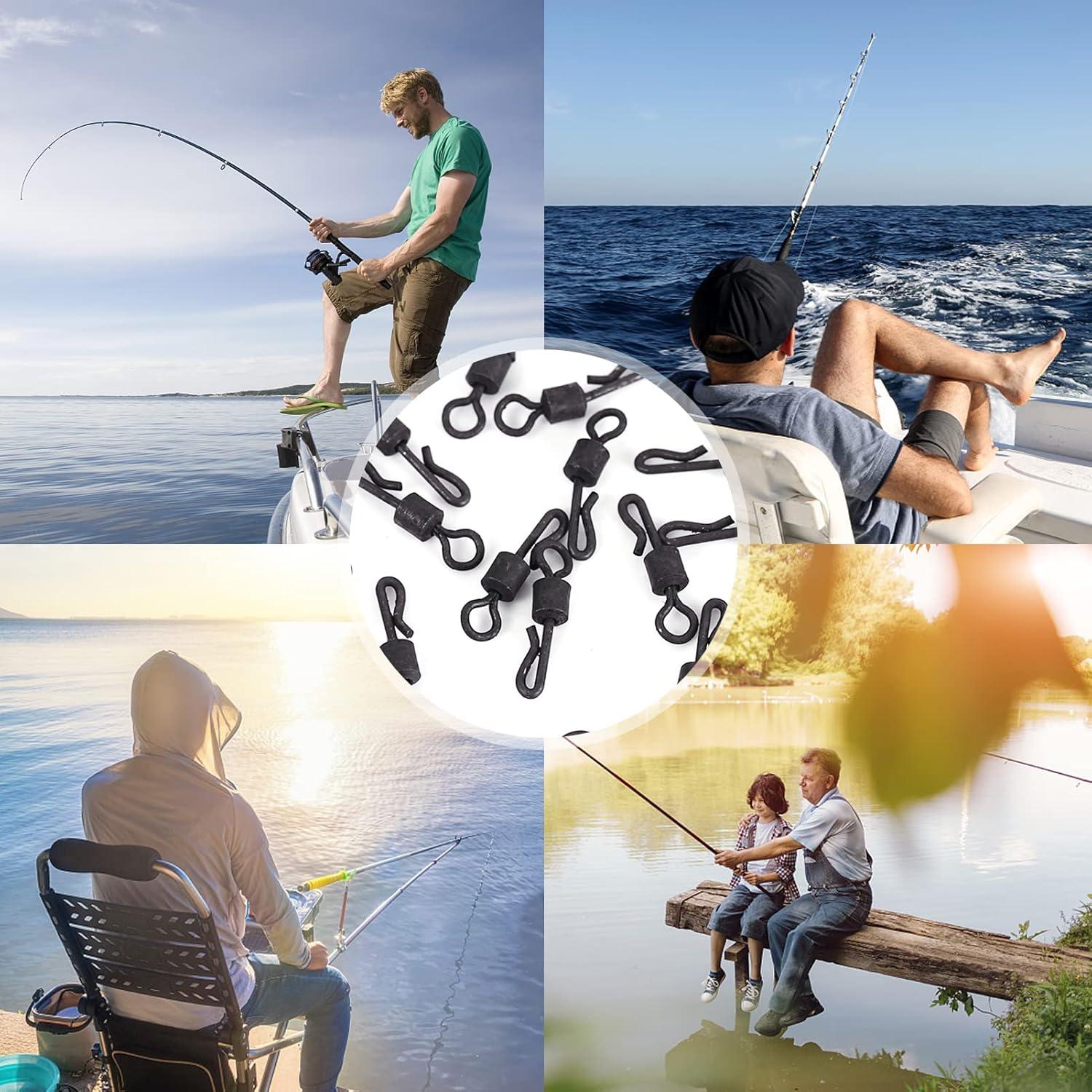 25 Fishing Vertebrae Clips - Q-Shaped Quick Change Plugs for Carp ...