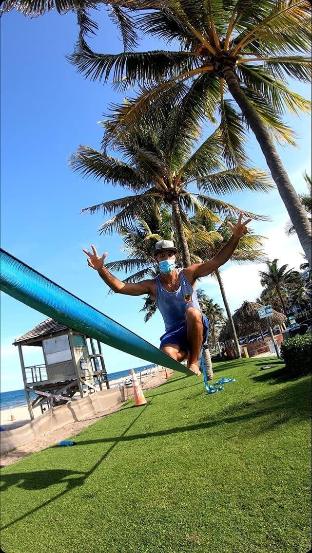 ZenMonkey Slackline Kit 60ft - Easy Setup for Family | Tree Protectors ...