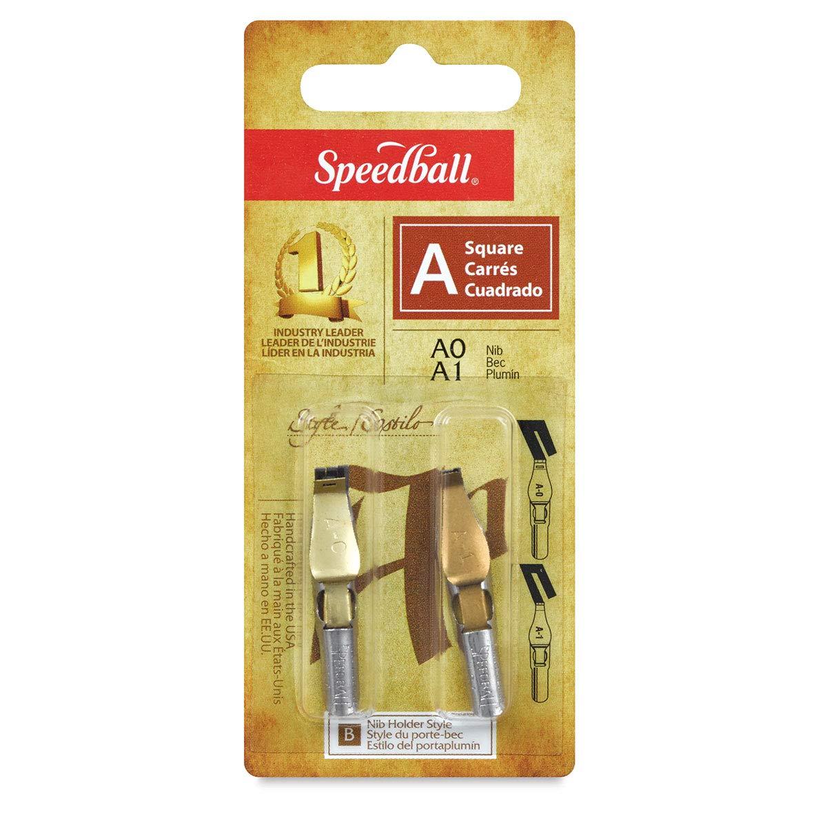 Speedball Lettering and Drawing Square Pen Nibs A Style A-4/A-5 Pack of ...