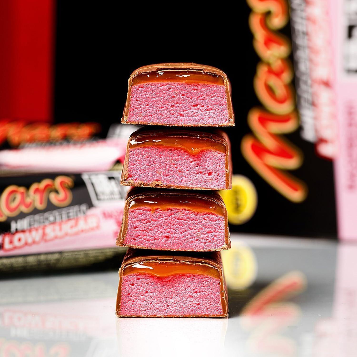 6 x Mars Raspberry Smash Low Sugar Chocolate High Protein chocolate ...
