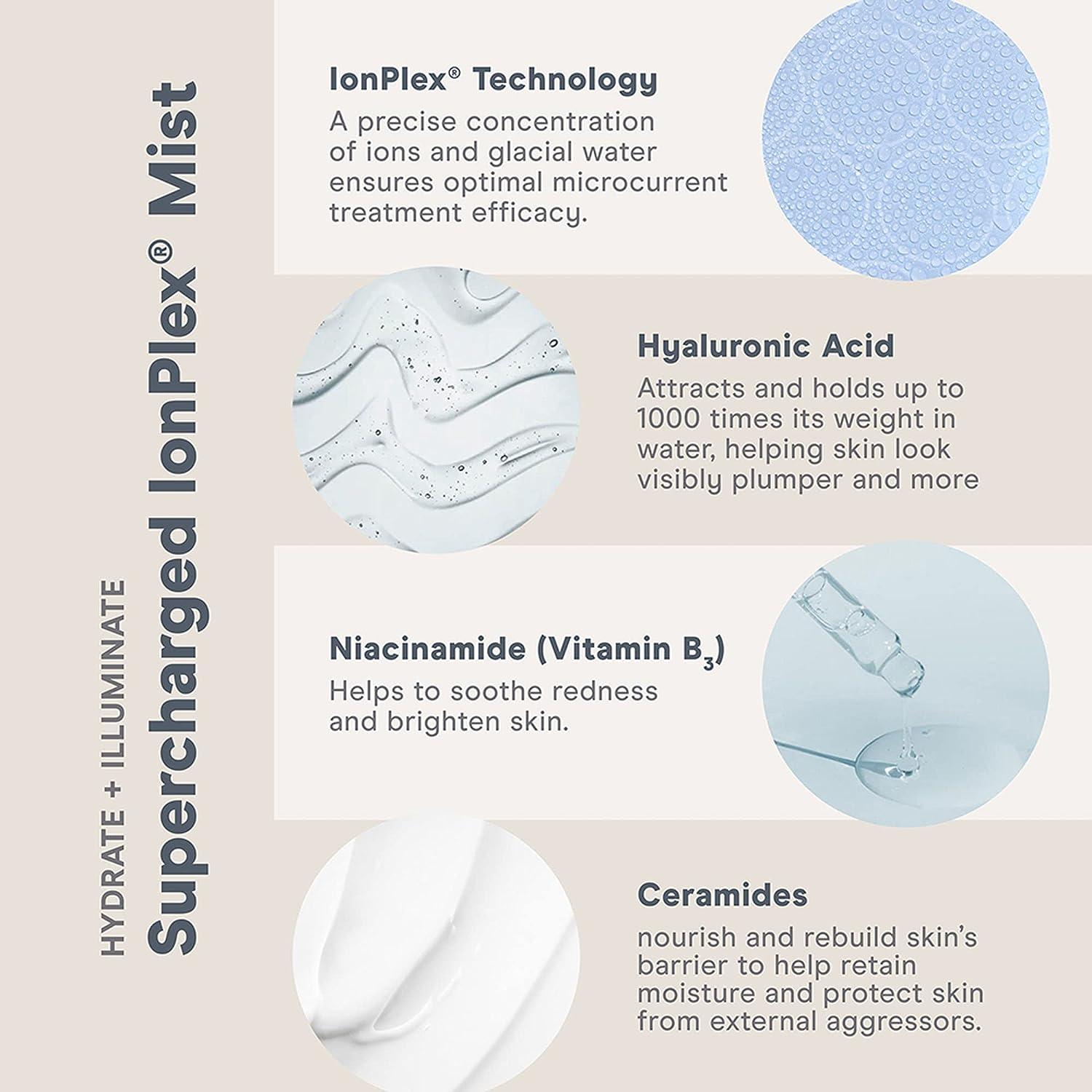 NuFACE Supercharged IonPlex Facial Mist 5 Fl Oz - Hydrating & Priming ...