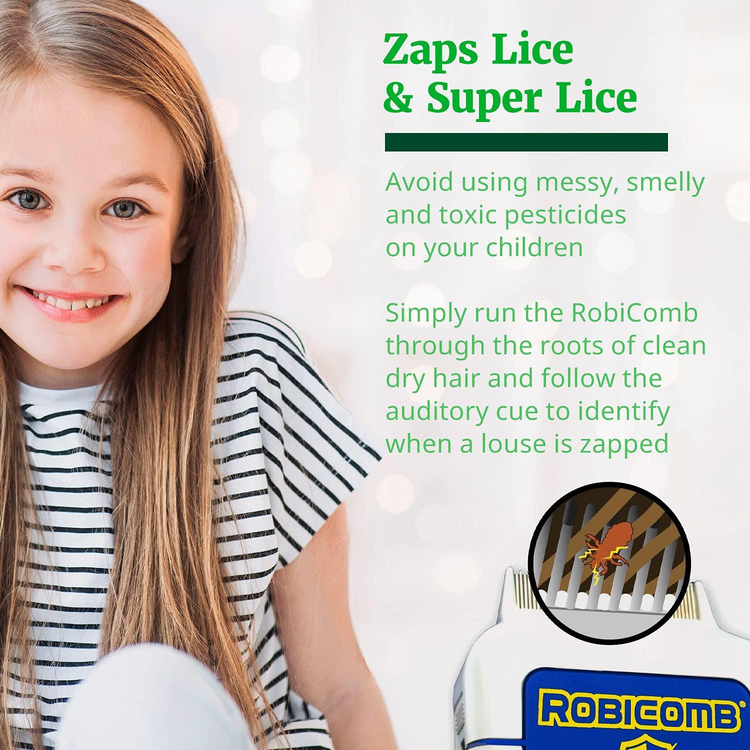 LiceGuard RobiComb Electric Head Lice Comb - Powerful Lice & Eggs ...