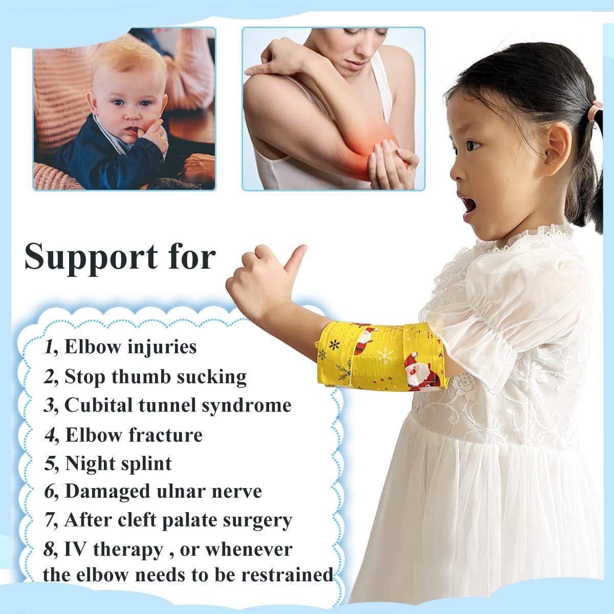 Kid's Elbow Immobilizer Splint & Arm Restraint Wrap - Prevent Hand-to ...