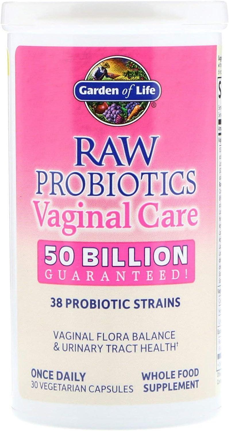 Raw Probiotics Vaginal Care 30 Capsules - Promotes Yeast Balance & UTI ...